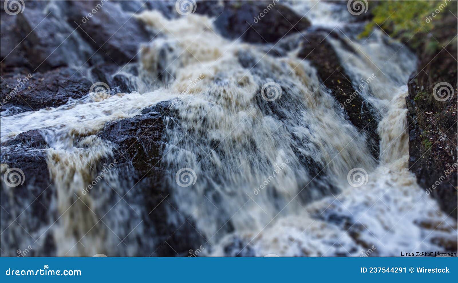 Beautiful View of a Waterfall and Cliffs in a Forest Stock Image ...