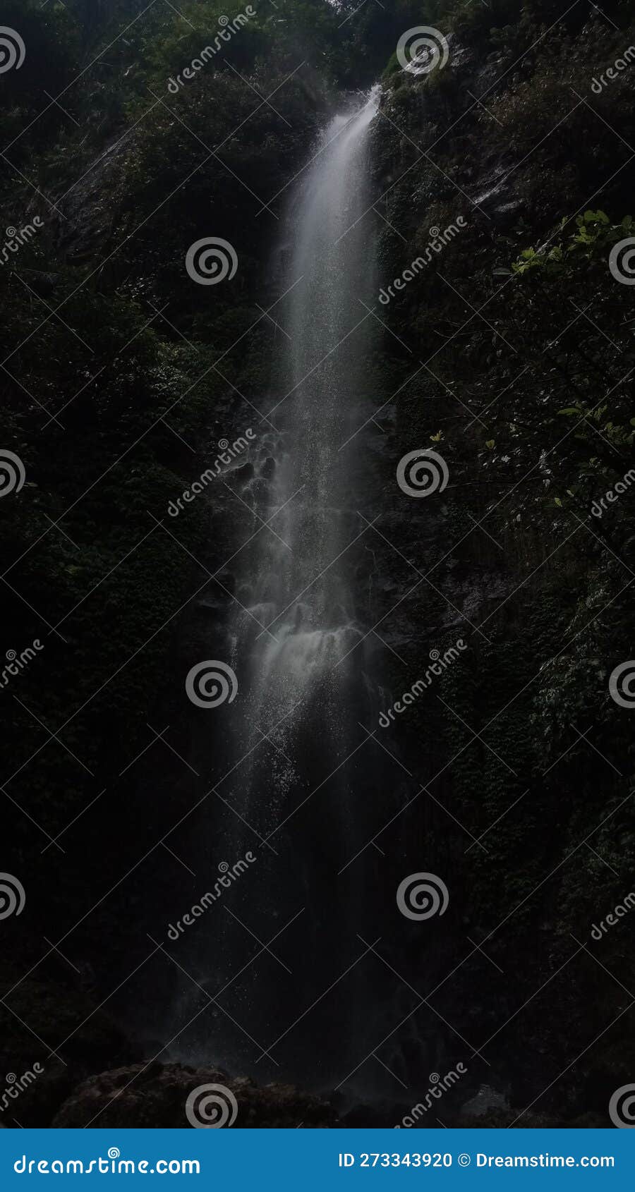 Beautiful View of the Waterfall with Very Clear Water Stock Photo ...
