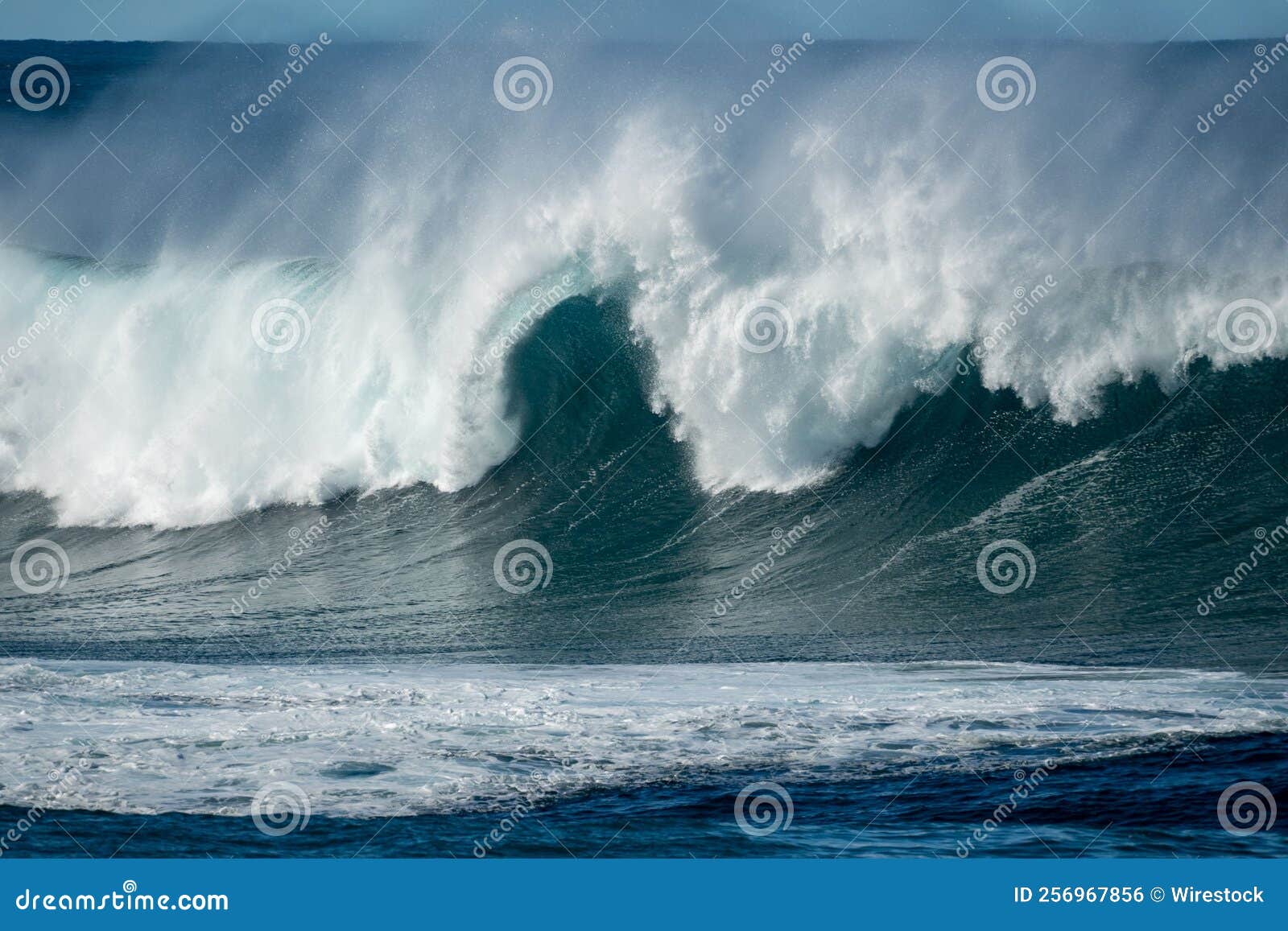 Beautiful View of a Wavy Ocean in a Daylight Stock Photo - Image of ...