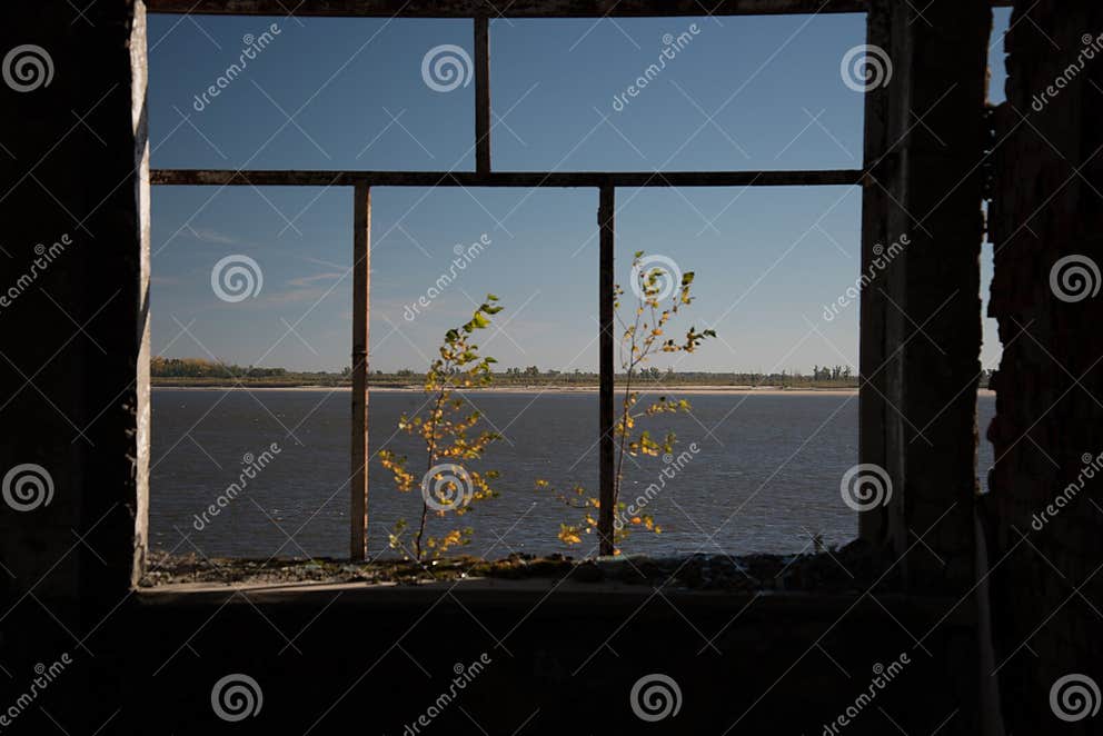 A BEAUTIFUL VIEW through a WINDOW Stock Image - Image of landscape ...