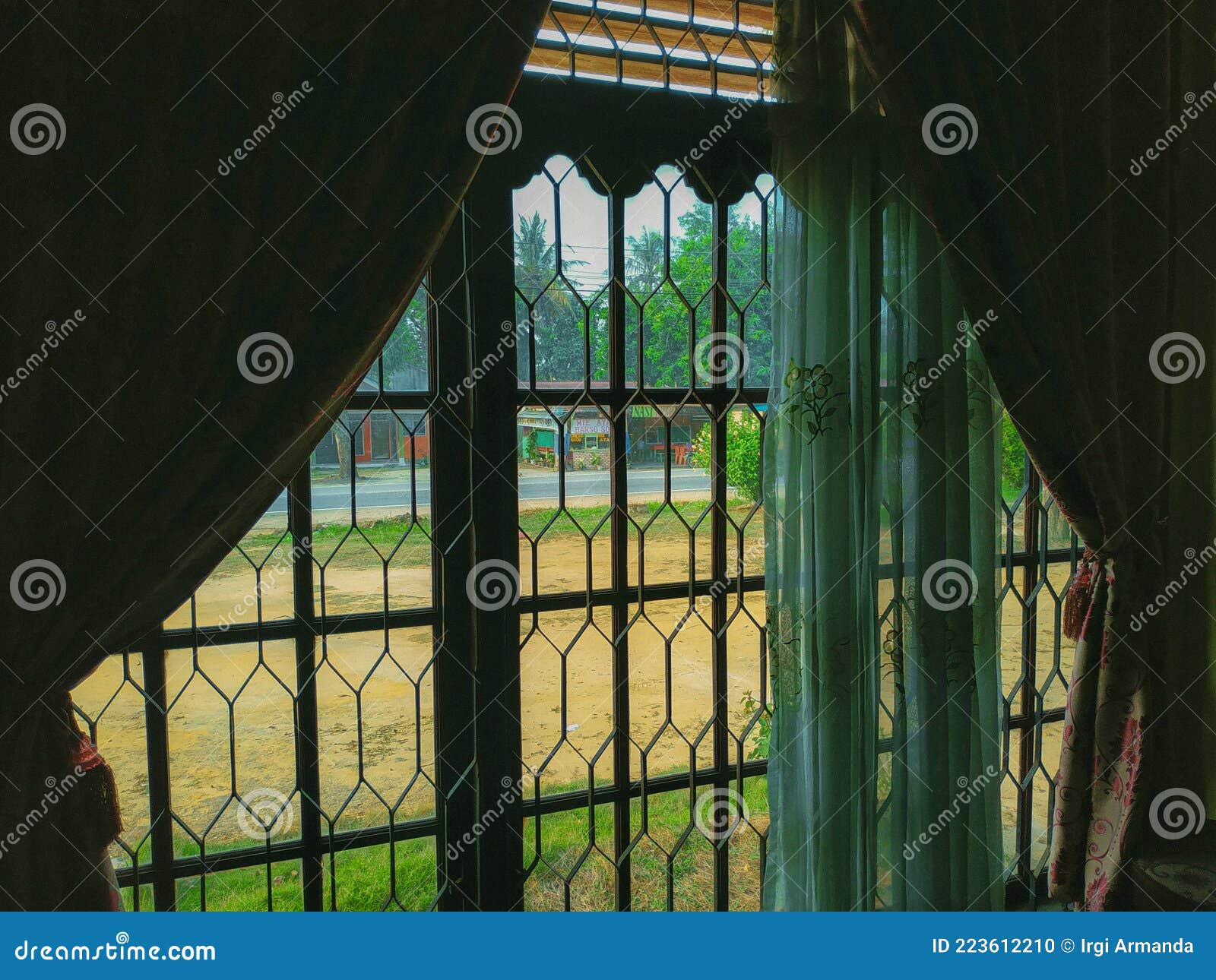 Beautiful View from the Window of the House Stock Photo - Image of ...
