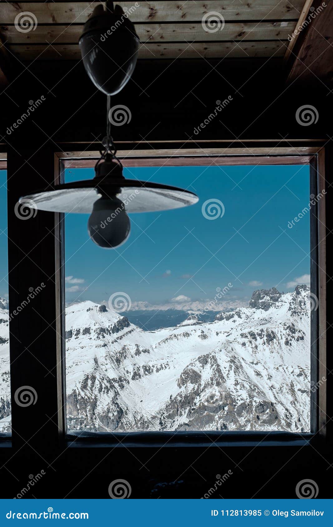 Beautiful View from the Window To the Mountains Stock Image - Image of ...