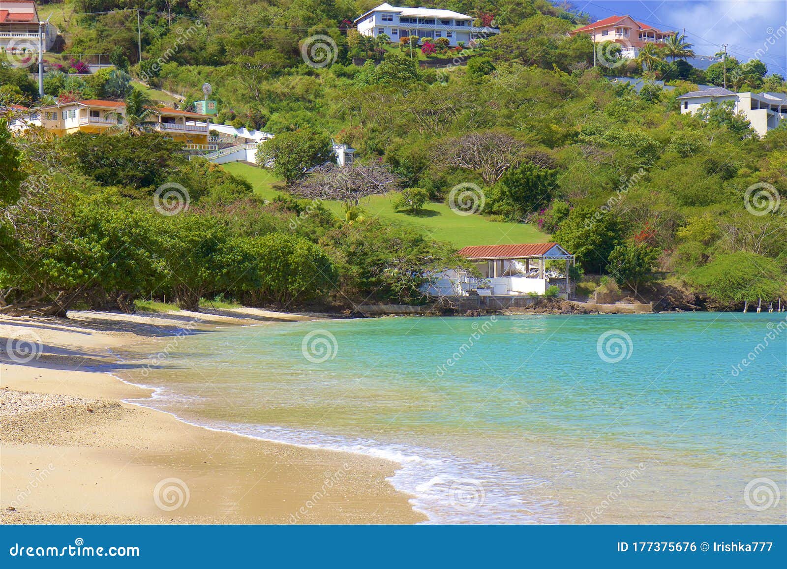 Morne Rouge Beach in Grenada, Caribbean Editorial Photo - Image of ...