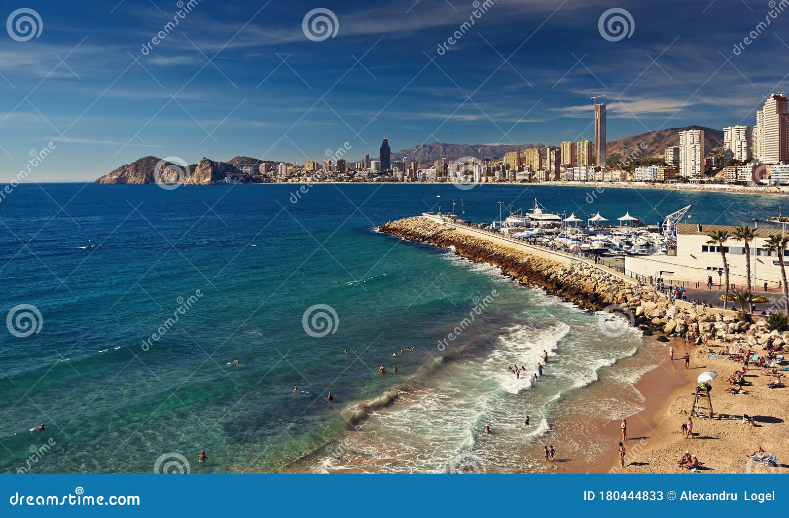 Beautiful Views of the Mediterranean Beaches Stock Image - Image of ...