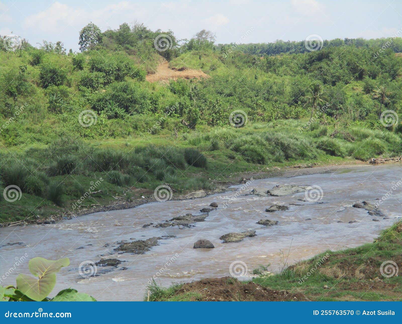 A Beautiful Mountain in Sumedang Regency Bordering Subang Regency Stock ...