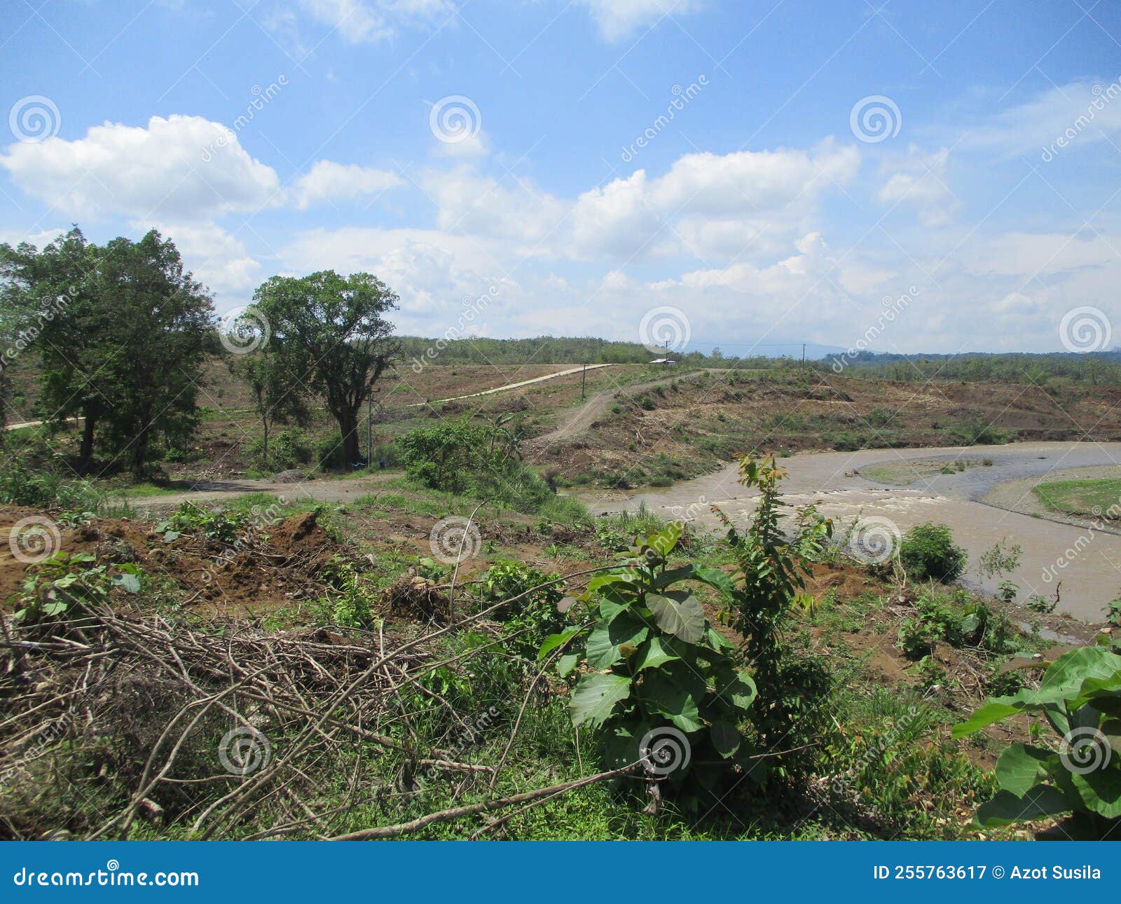 A Beautiful Mountain in Sumedang Regency Bordering Subang Regency Stock ...