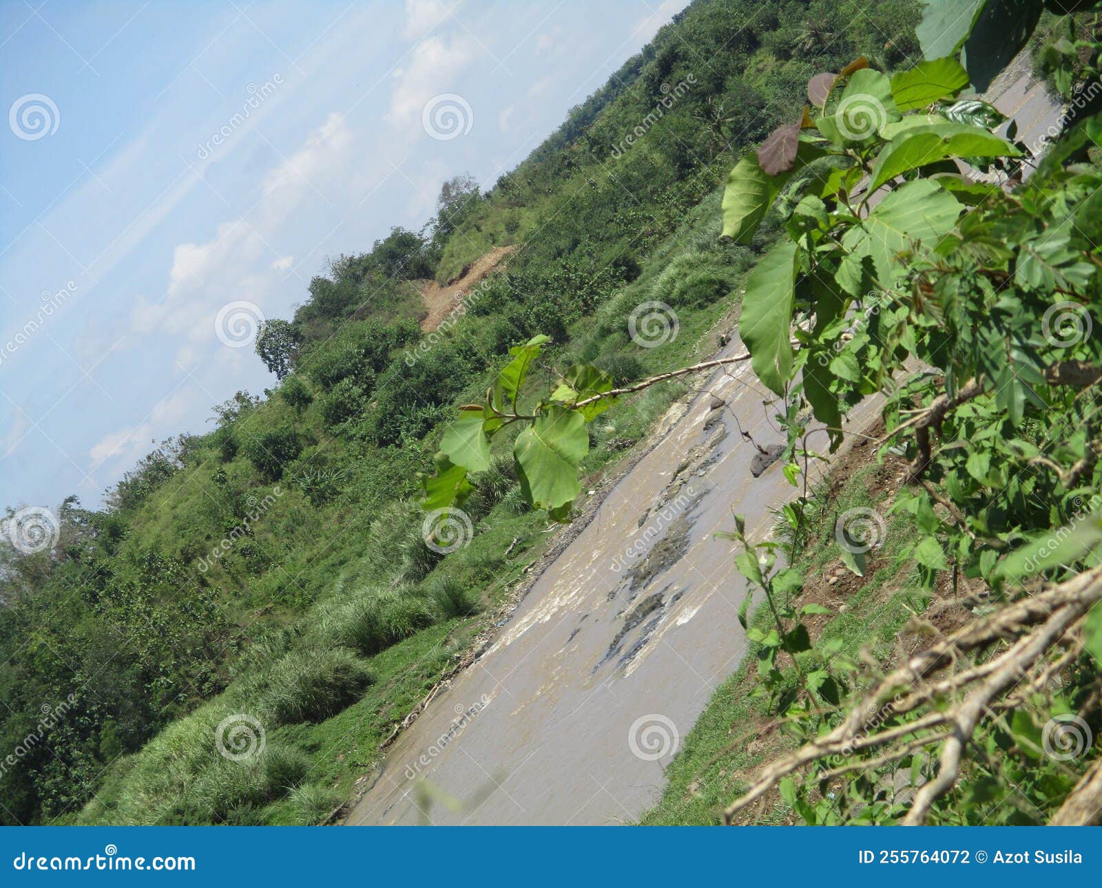 A Beautiful Mountain in Sumedang Regency Bordering Subang Regency Stock ...