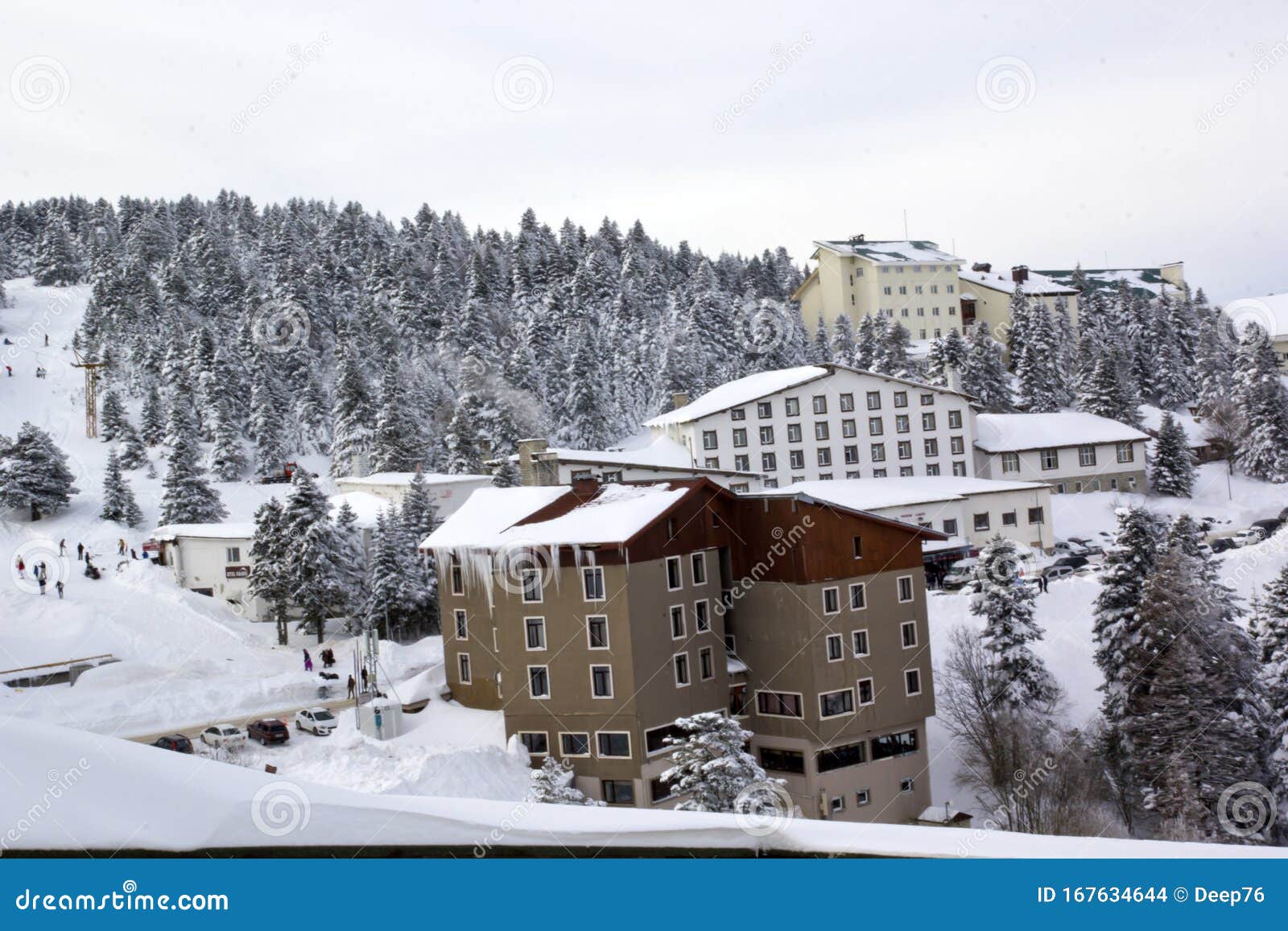 Beautiful Views in Uludag, Turkey Stock Photo - Image of building ...