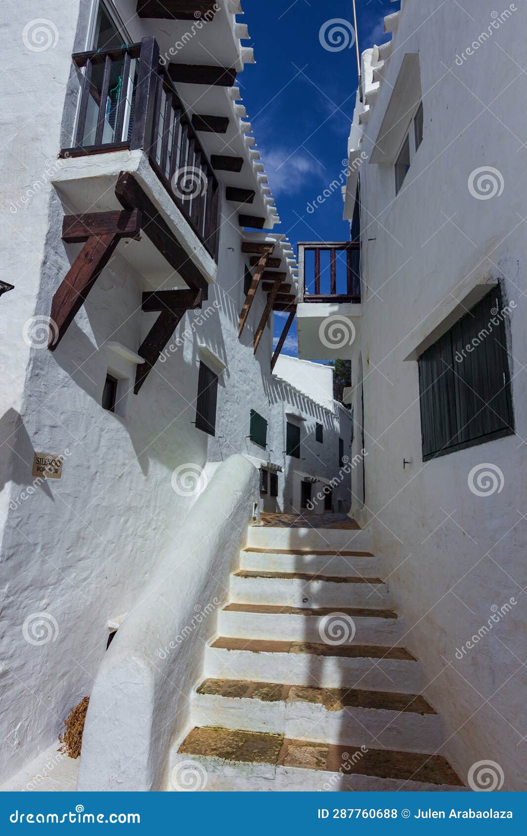 Beautiful Village of Binibeca in the South of Menorca (Spain) Stock ...