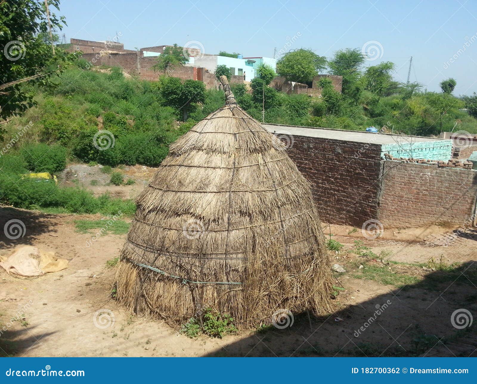 A Beautiful Village View Near the Border Side Stock Photo - Image of ...
