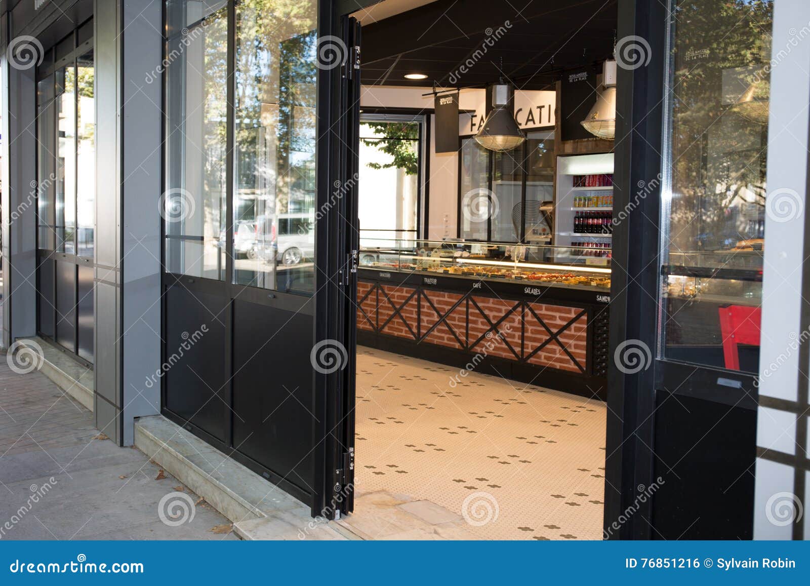 Beautiful Vintage Bakery with a Door Open Editorial Photo - Image of ...