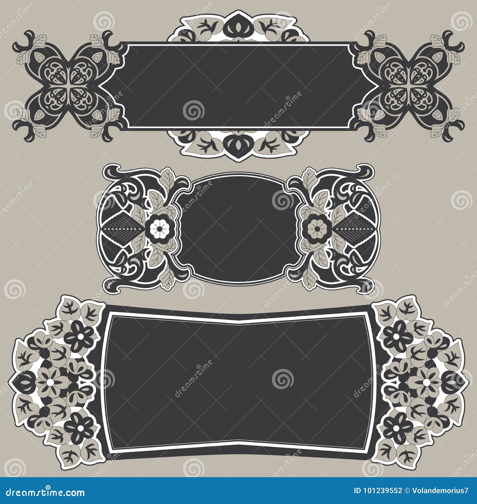 Beautiful Vintage Label with Swirls Stock Vector - Illustration of ...