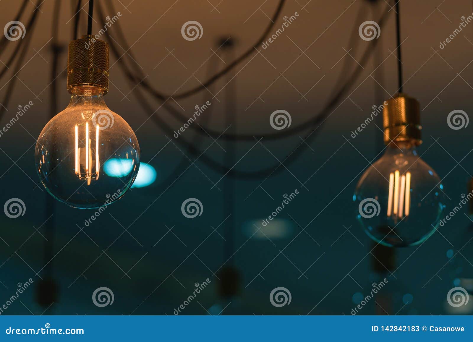 Beautiful Vintage Lighting Decor for Building Interiors Stock Image ...