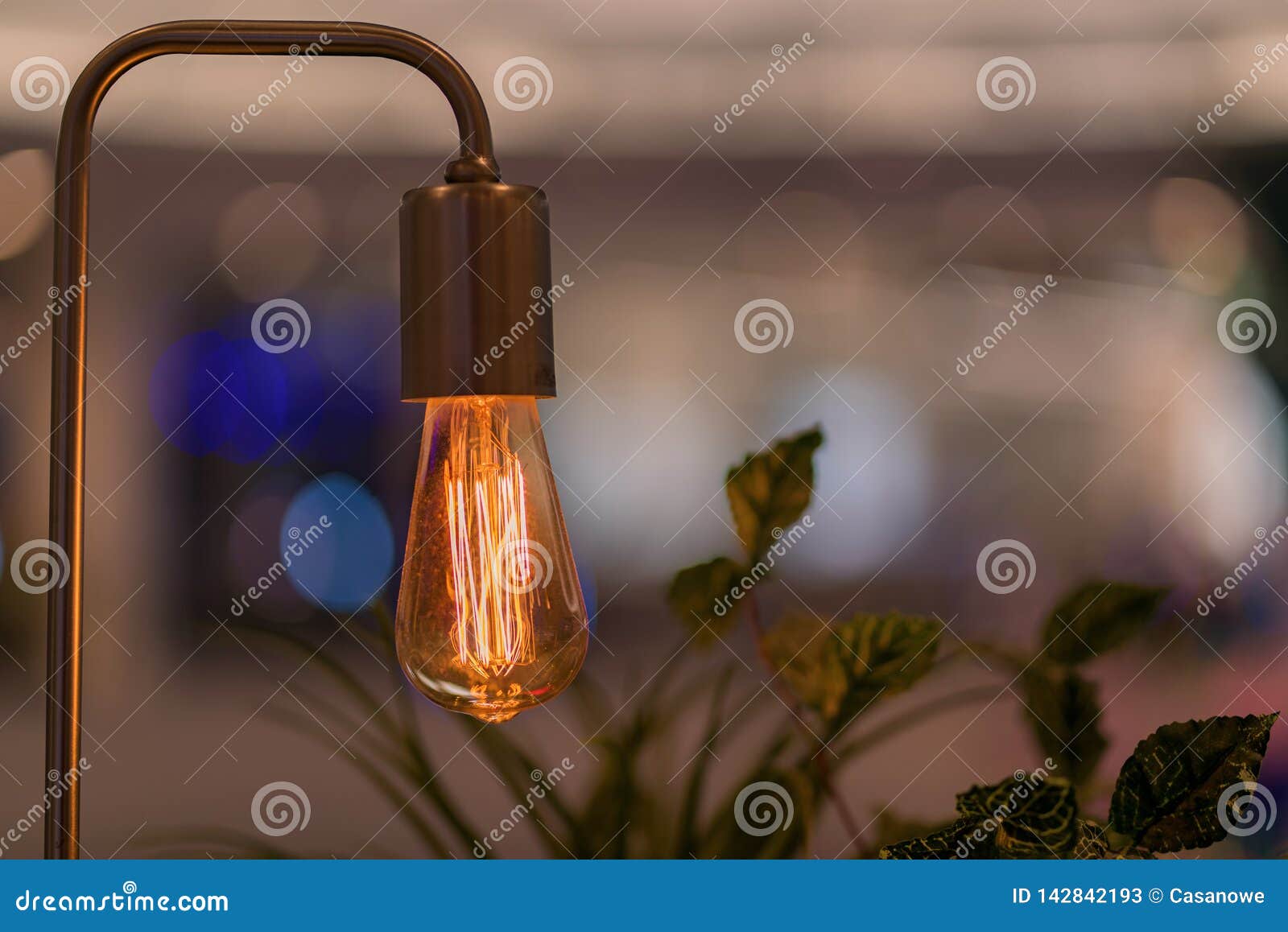 Beautiful Vintage Lighting Decor for Building Interiors Stock Image ...