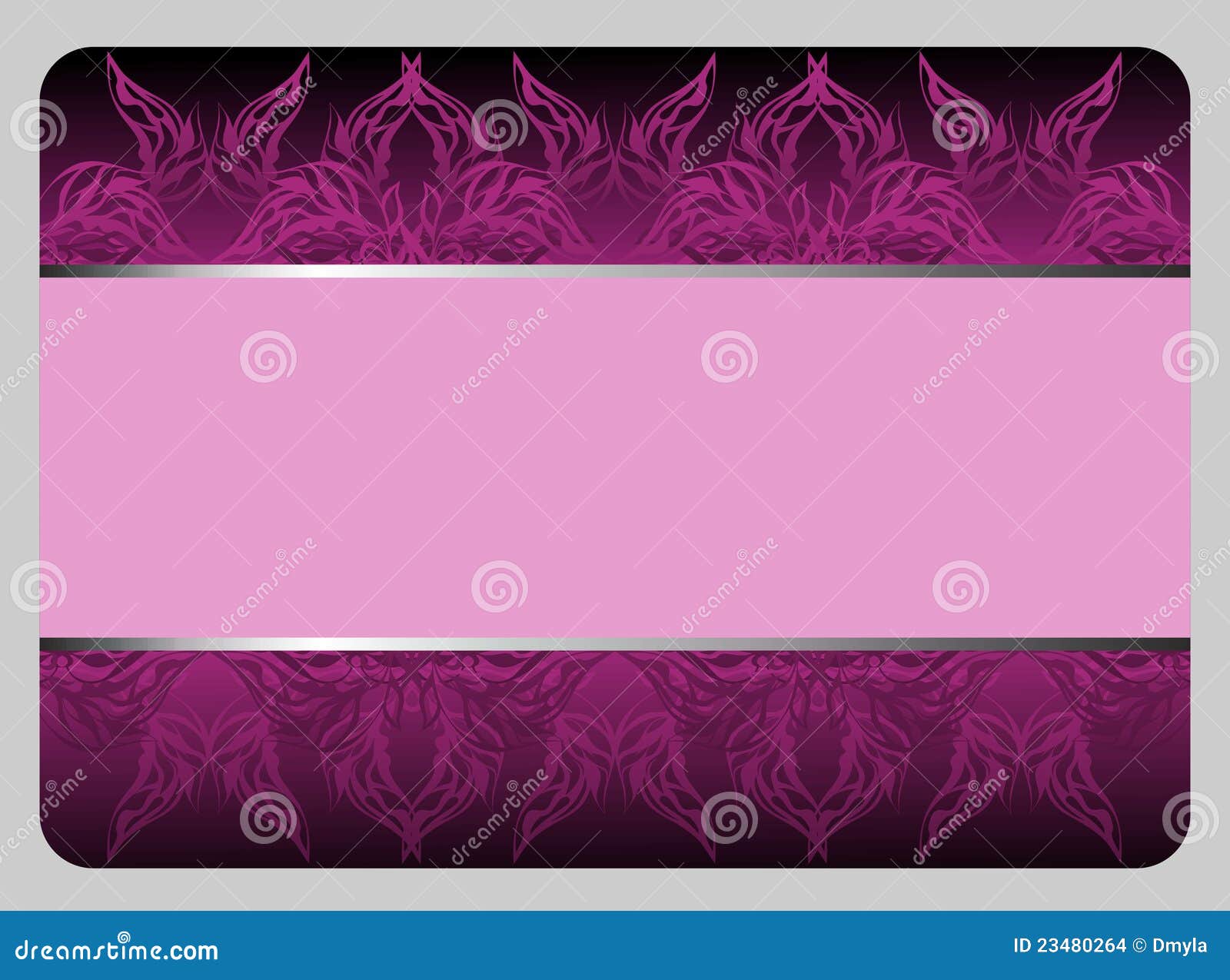Beautiful violet gift card stock illustration. Illustration of female ...