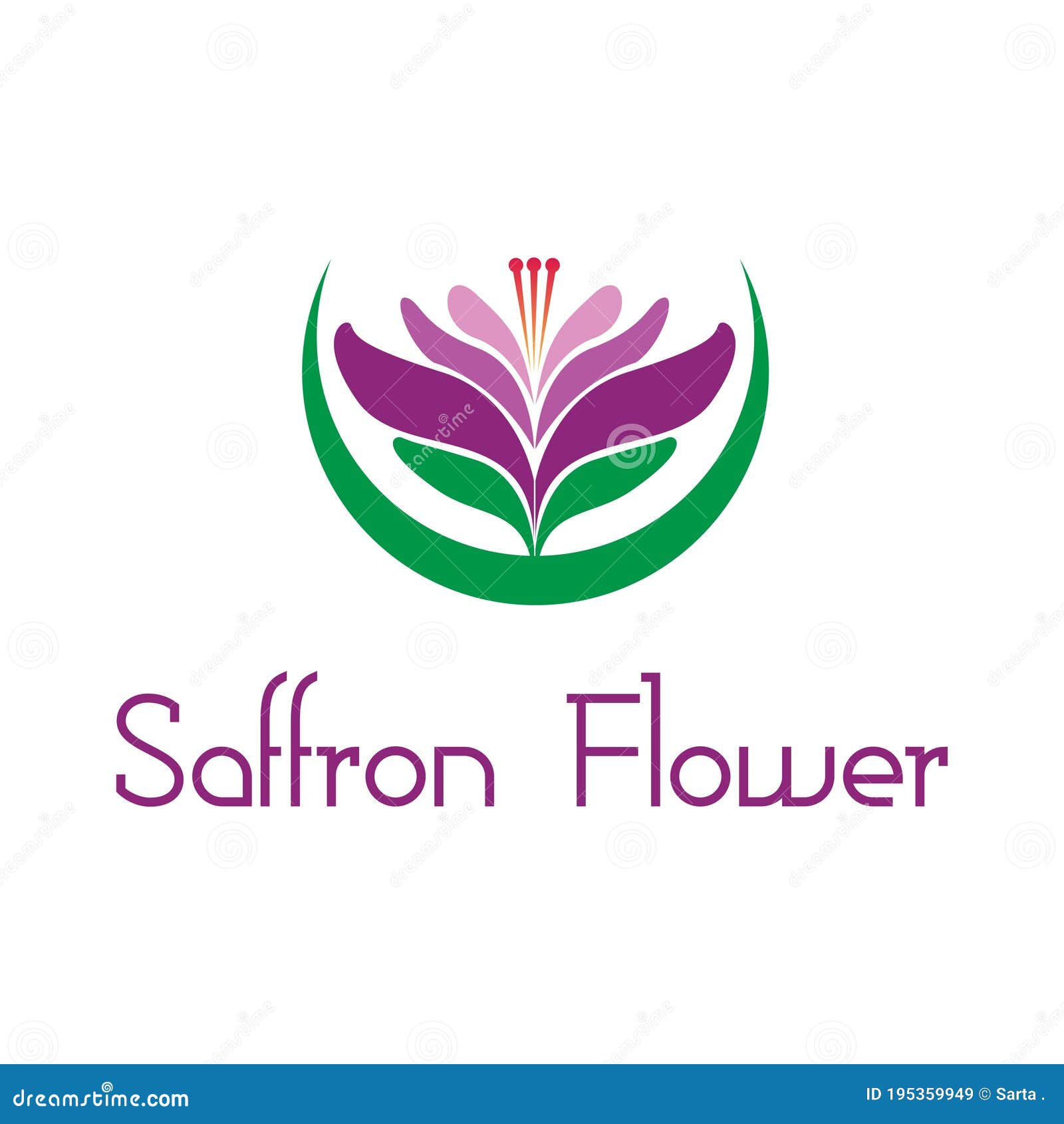 Saffron Flower Logo Stock Illustrations – 226 Saffron Flower Logo Stock ...
