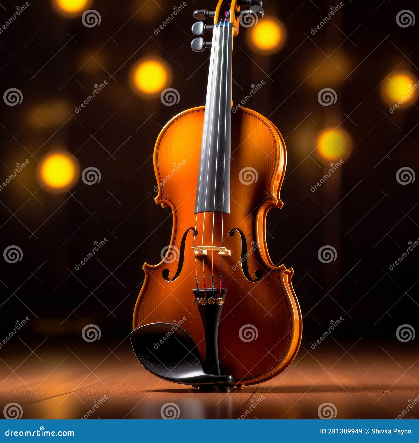 Beautiful Violin Generative AI Stock Illustration - Illustration of ...