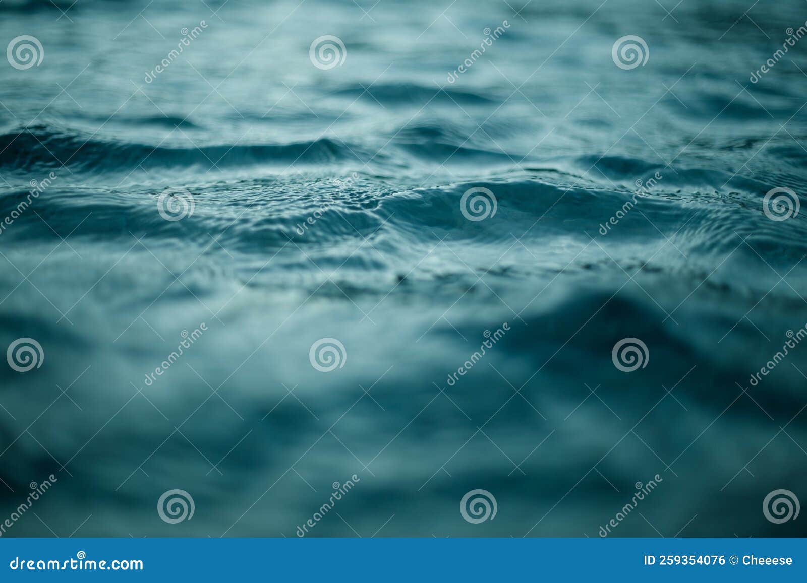 Beautiful Vivid Blue Ocean Close Up Image Showing the Ripples Stock ...