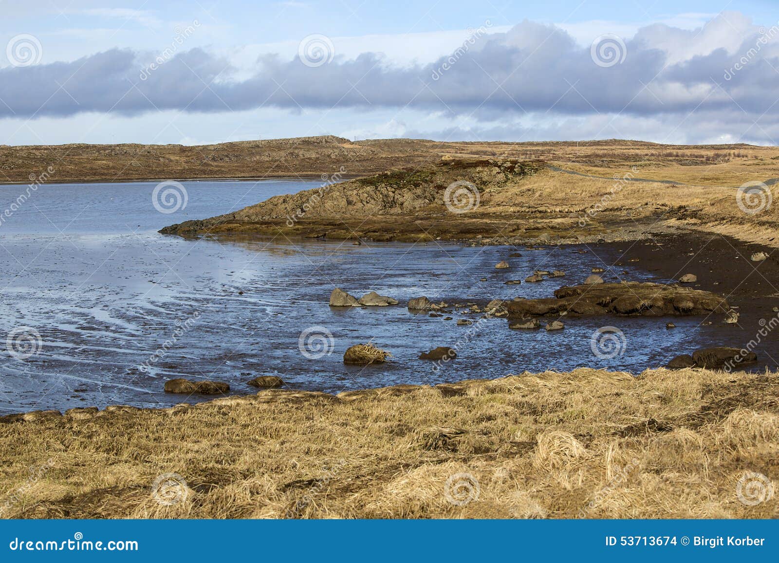 Beautiful Volcano Landscape in Iceland Stock Photo - Image of range ...