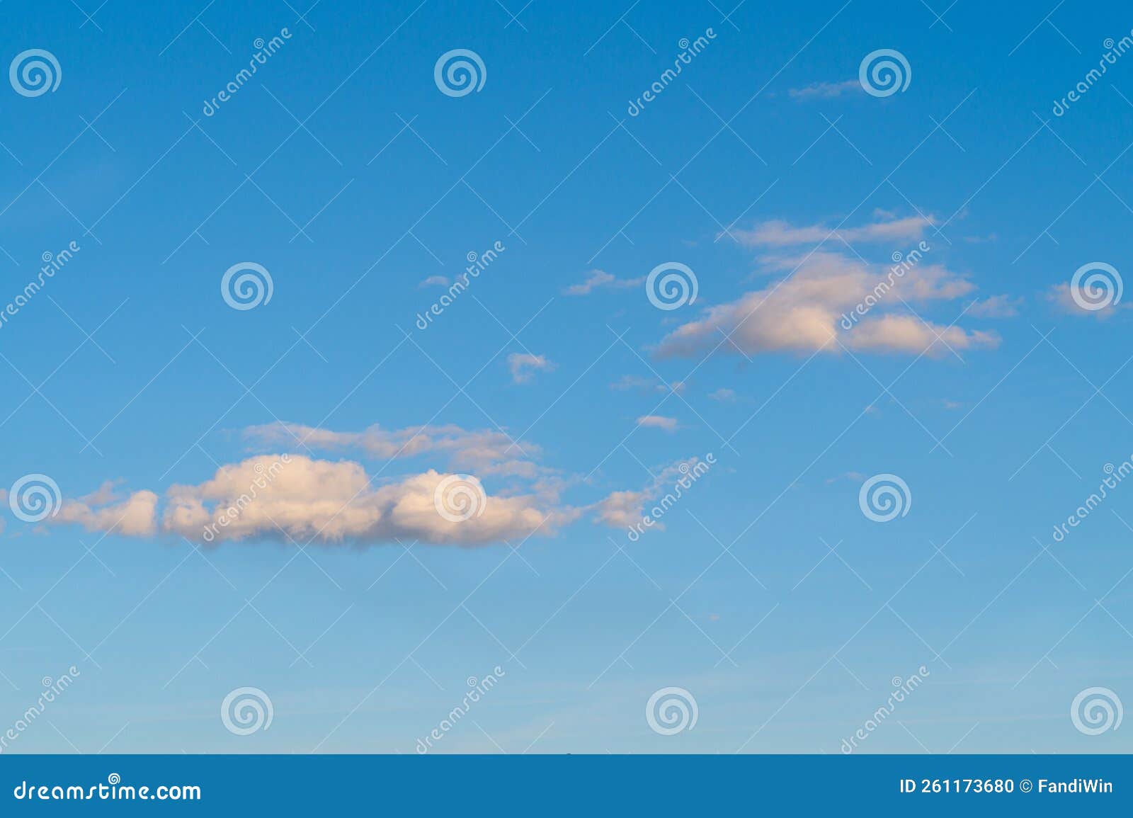 Airy, Small Clouds in a Blue Sky Stock Photo - Image of nice, beauty ...