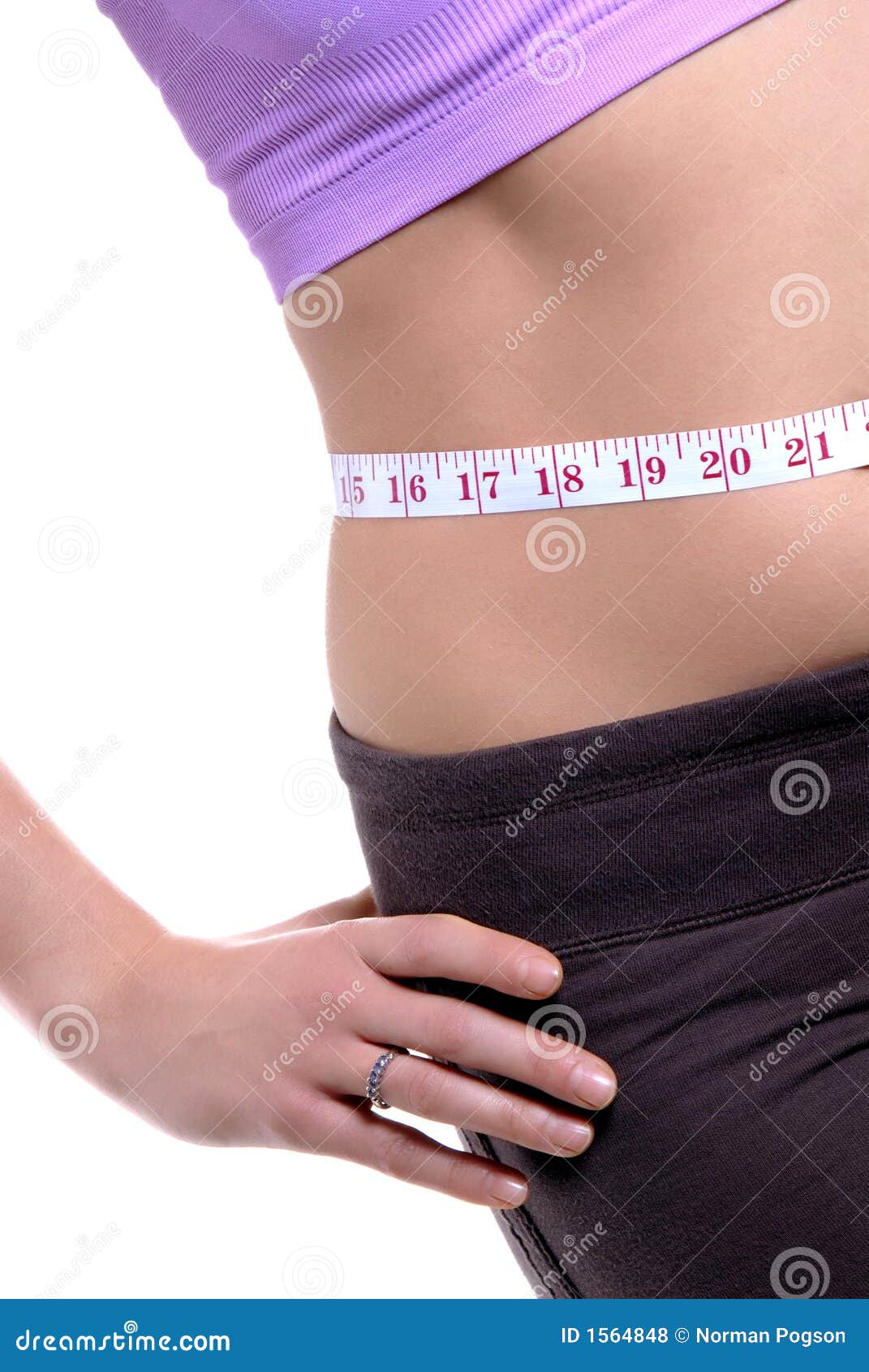 Beautiful Waistline stock photo. Image of isolated, exercise - 1564848
