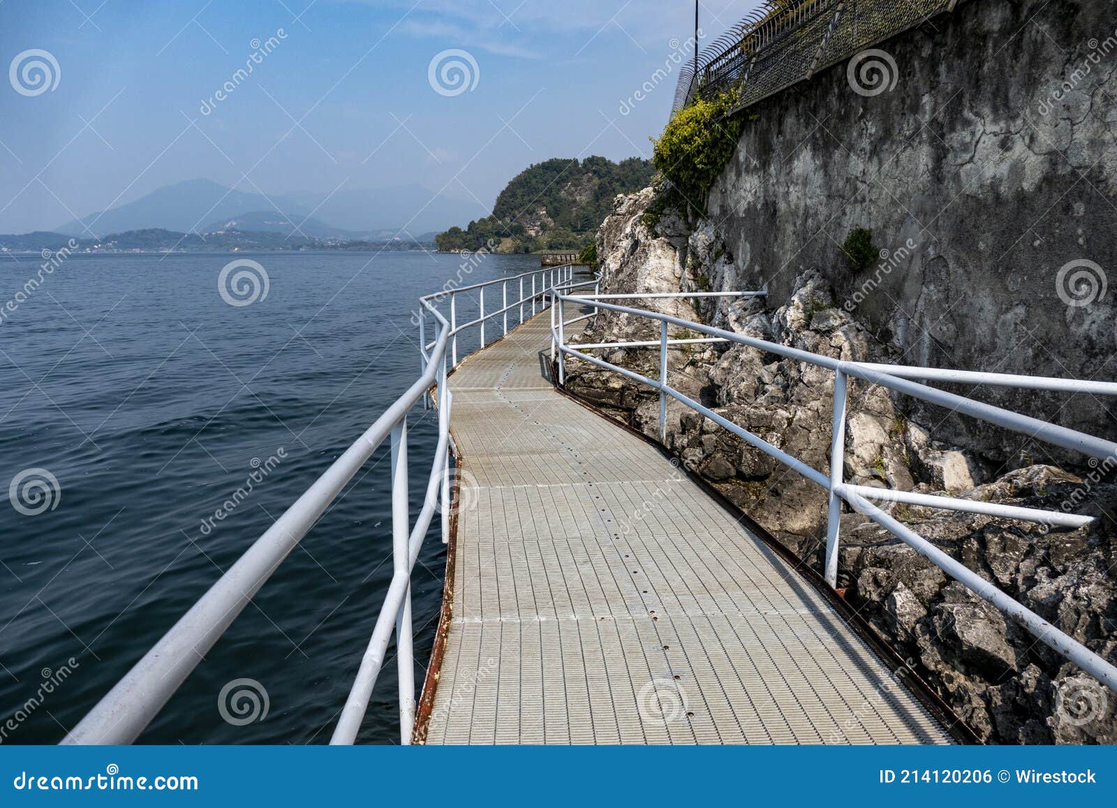 Beautiful Walkway by the Sea Stock Photo - Image of relax, beauty ...