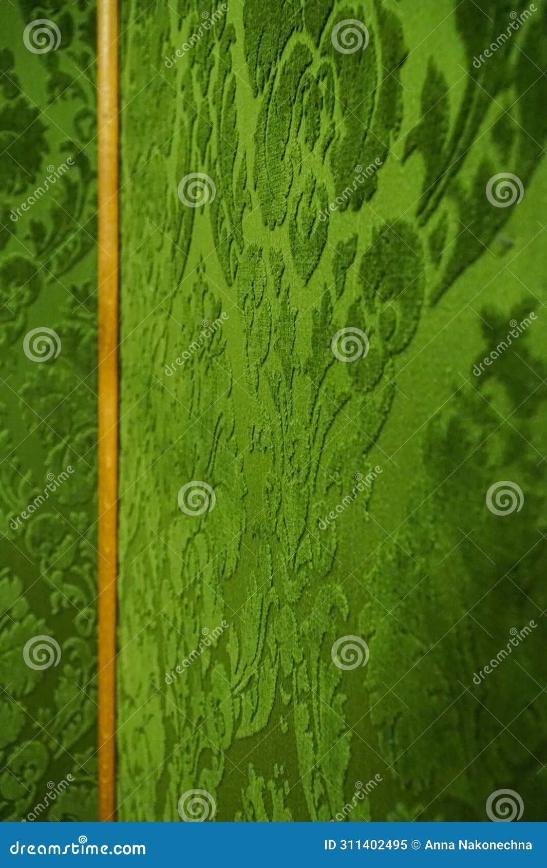 Beautiful Wall with Embossed Fabric Wallpaper Stock Image - Image of ...