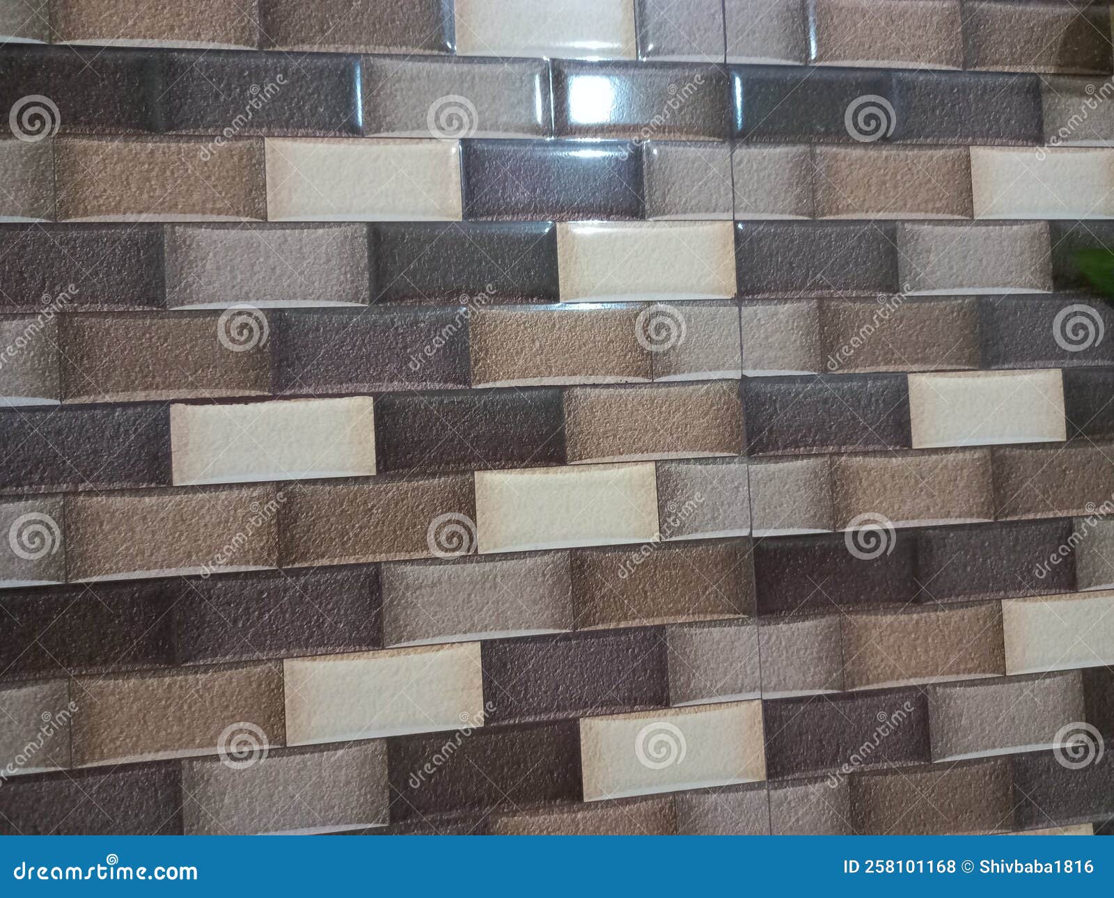 Beautiful Wall Tiles Designs. Stock Photo - Image of circle, flooring ...