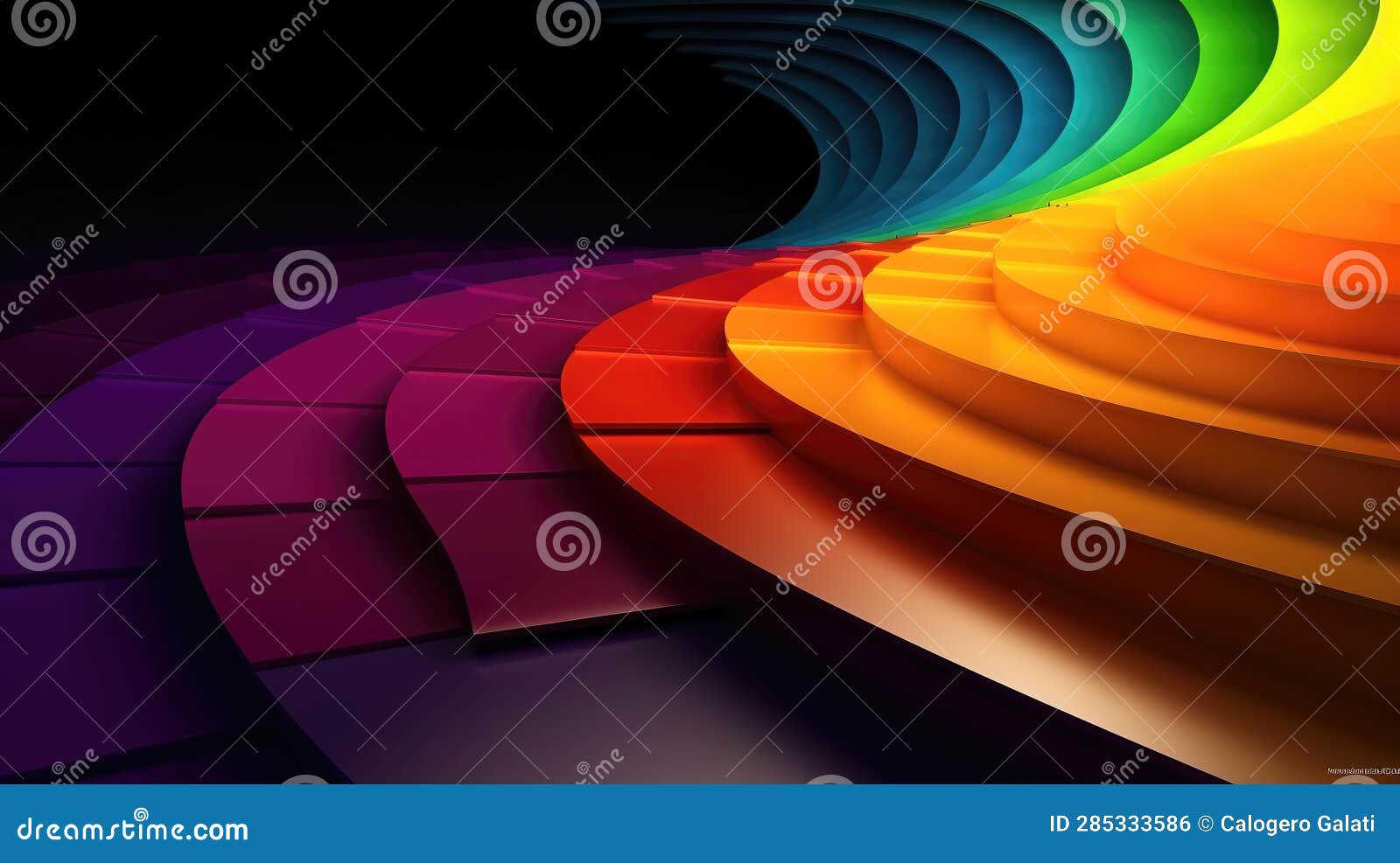 A Beautiful Wallpaper of Steps in a Modern Futuristic Space, Ai ...