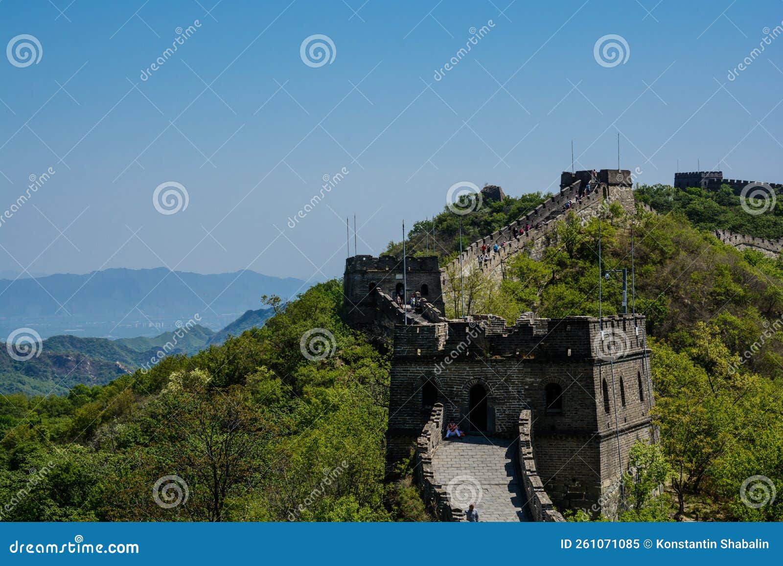 Beautiful Watchtower. the Great Wall of China Stock Image - Image of ...