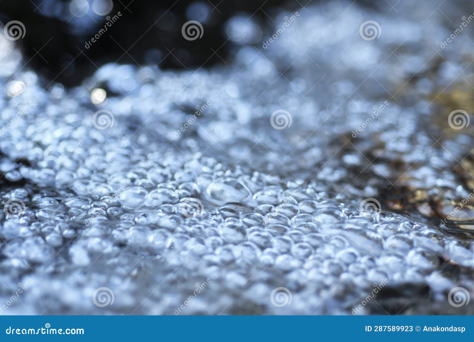 Beautiful Water Bubbles in Natural Spring Water with Nice Sparkling ...