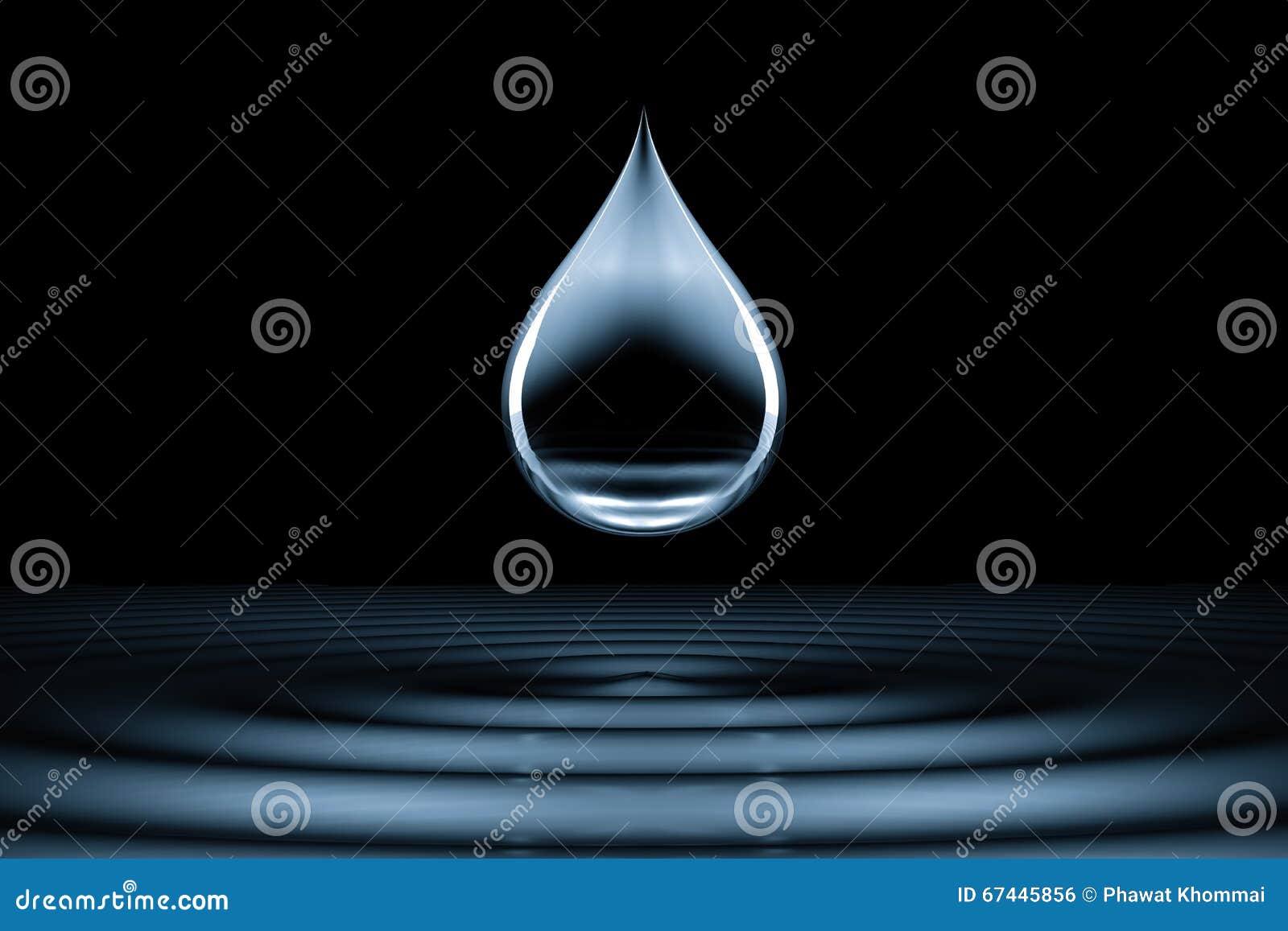 Beautiful water drops stock illustration. Illustration of background ...