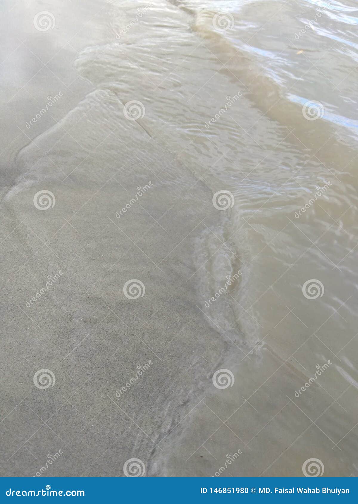 Beautiful Water Flow in Beach Stock Photo - Image of water, beautiful ...
