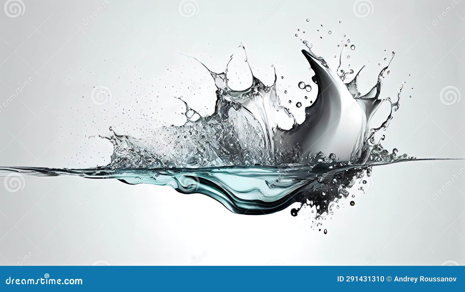 Beautiful Water Splash Backdrop. AI Render Stock Photo - Image of ...
