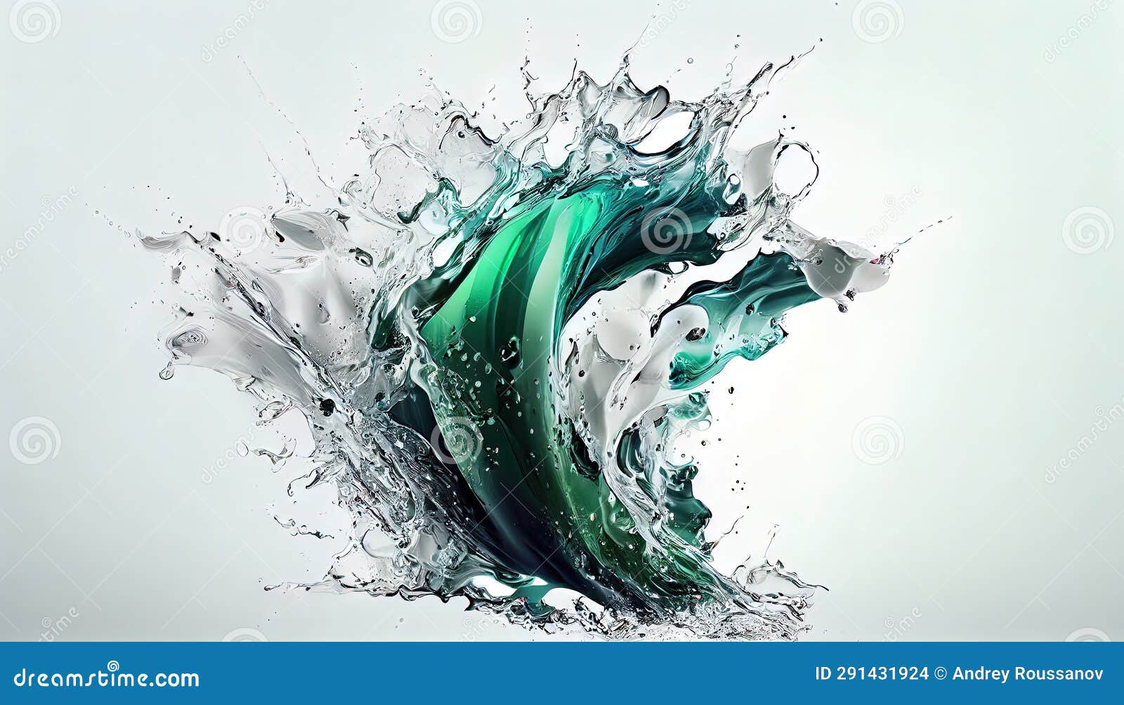 Beautiful Water Splash Backdrop. AI Render Stock Photo - Image of ...