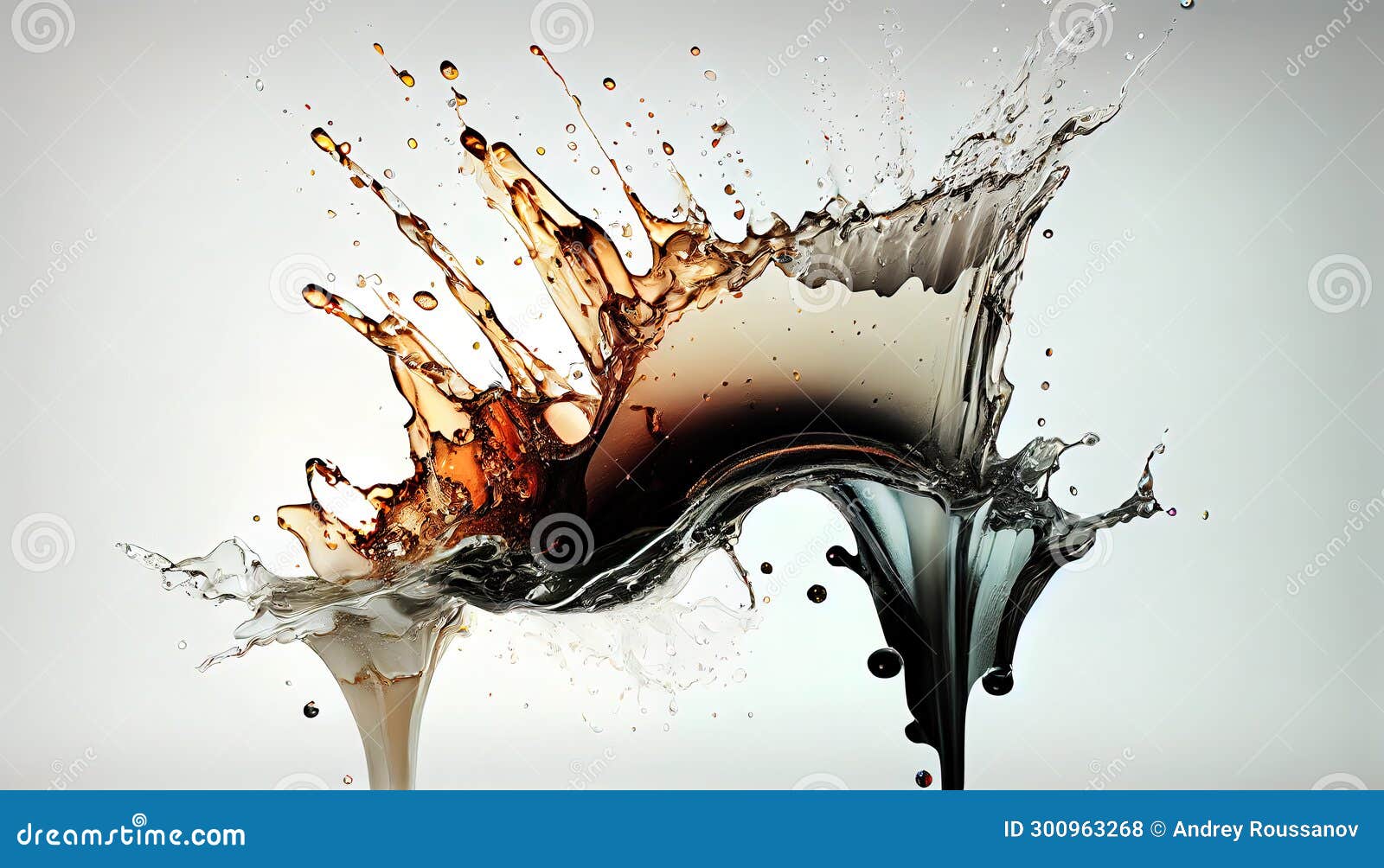 Beautiful Water Splash Backdrop. AI Render Stock Photo - Image of black ...
