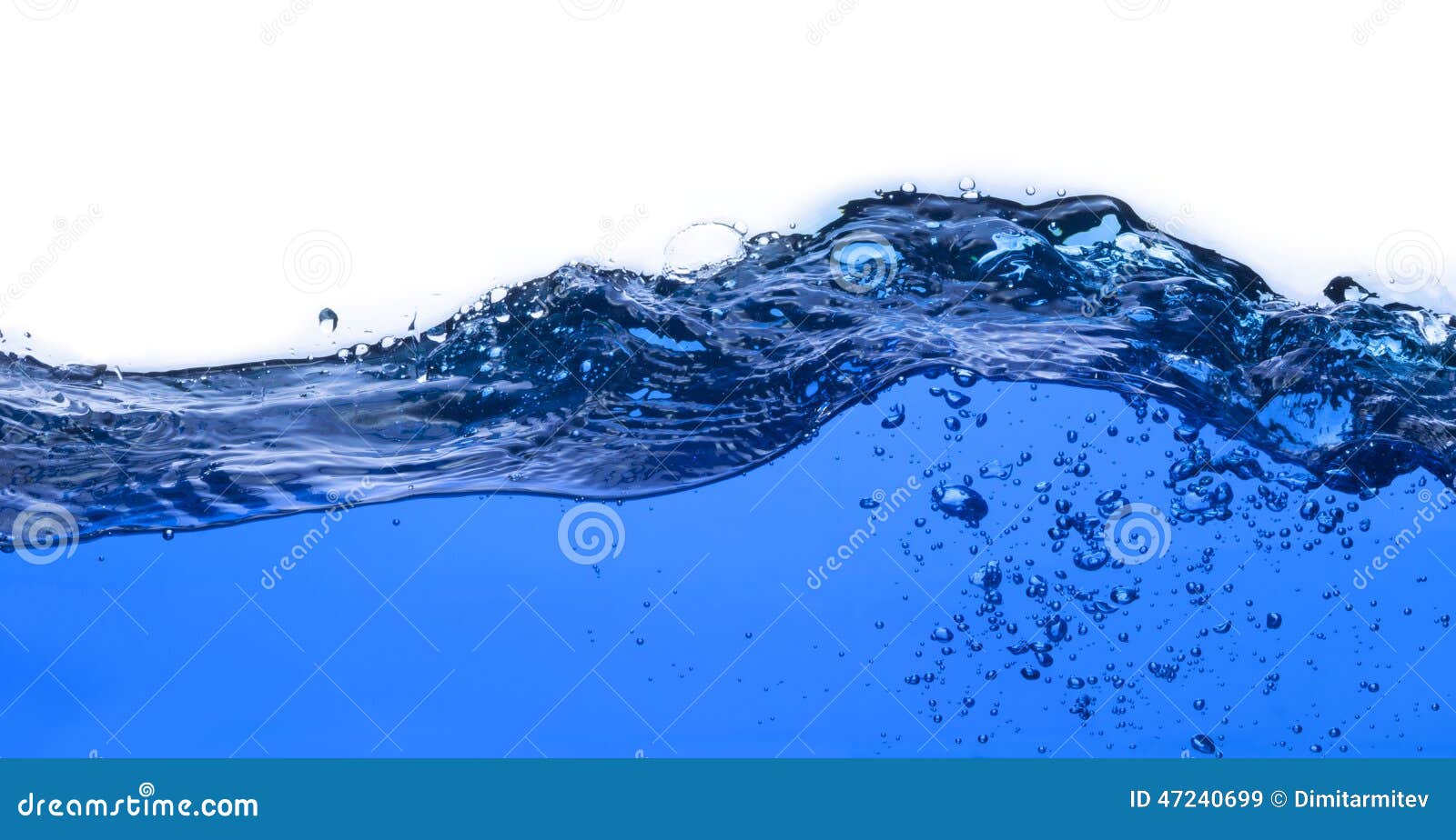 Beautiful Water Splash with Bubbles Stock Image - Image of close, flow ...