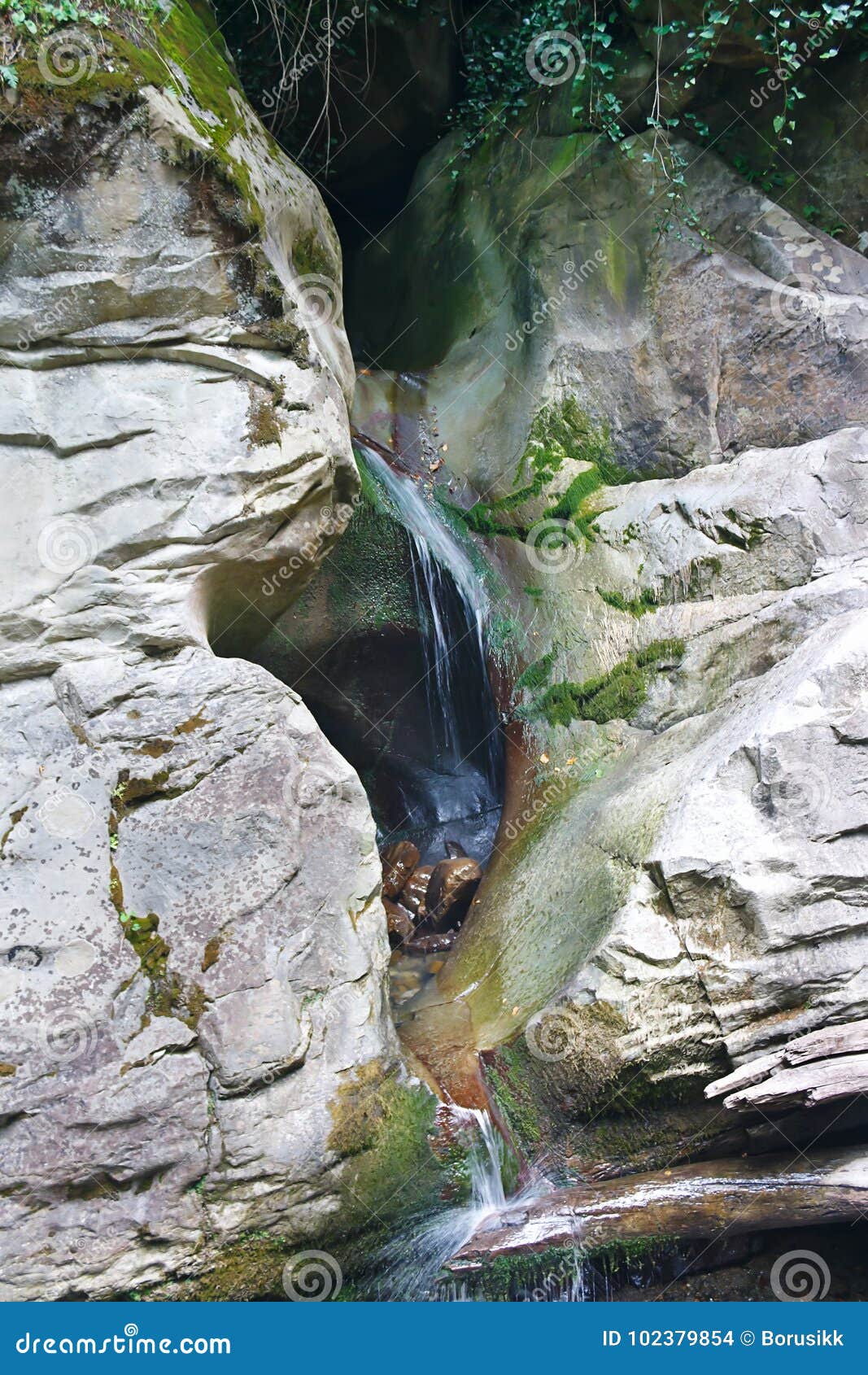 Mountain With Cave-in, Showing The Dramatic Effect Of Collapsing Rock ...
