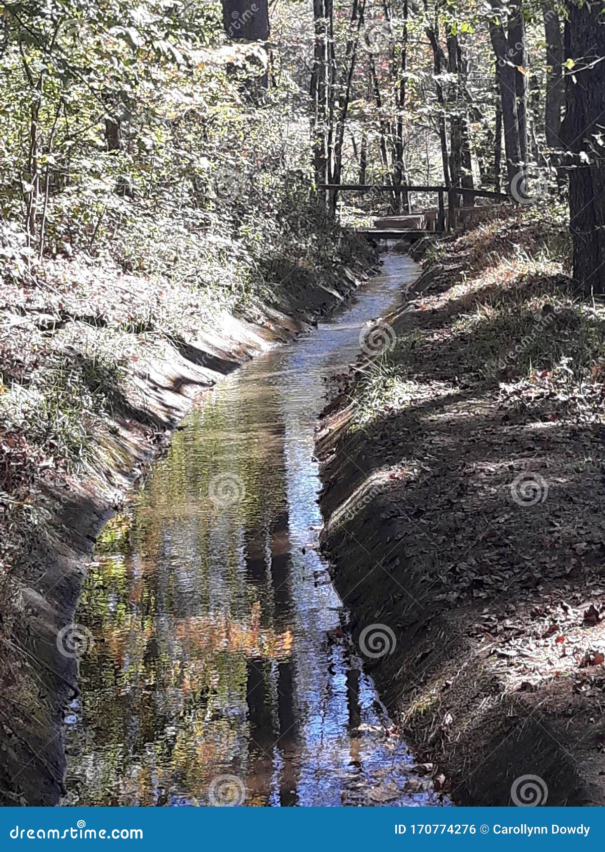 Beautiful Water Way on a Sunny Day Stock Photo - Image of water ...