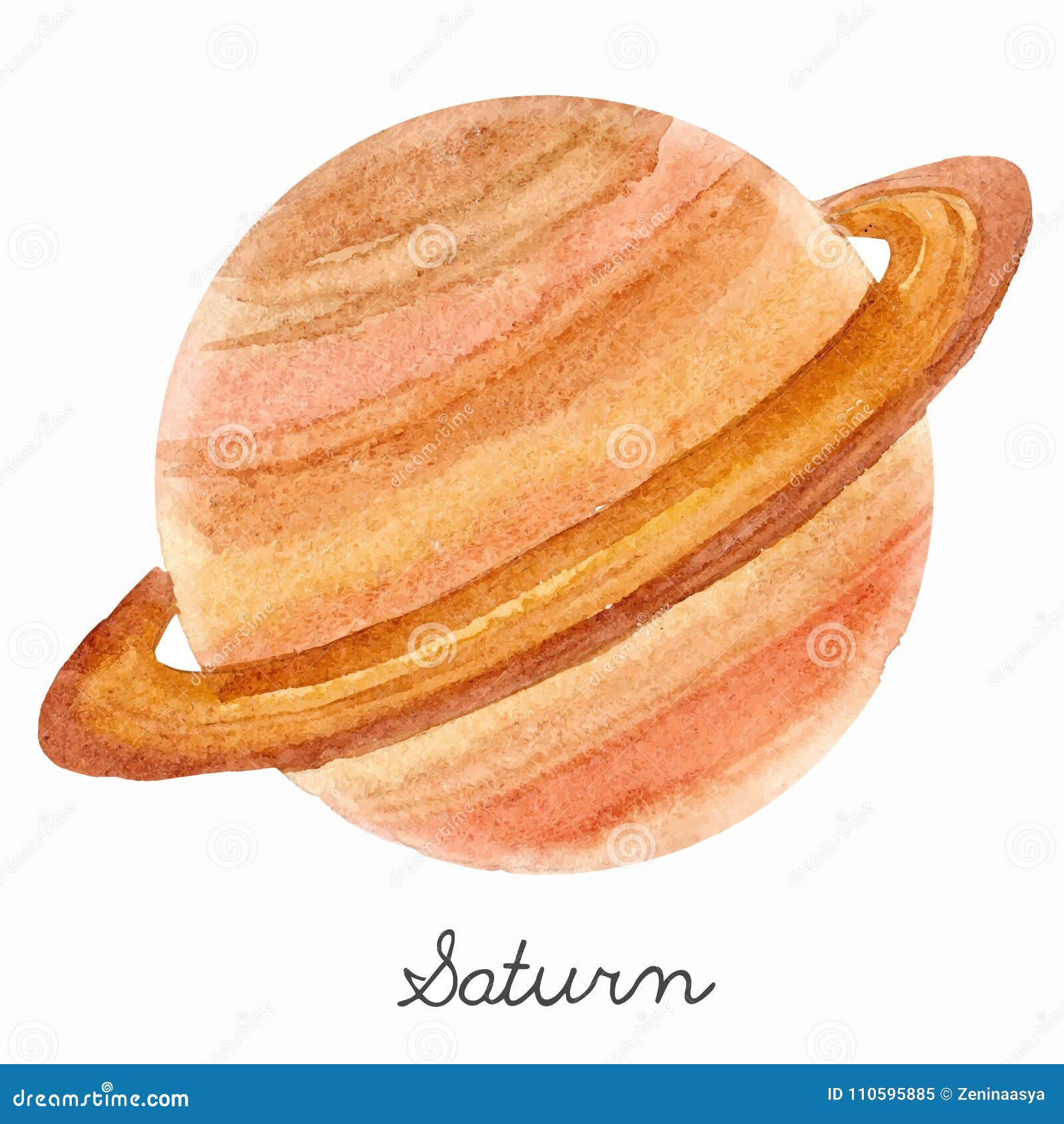 The Saturn Planet Design, Vector Illustrations Of The Of The Saturn ...