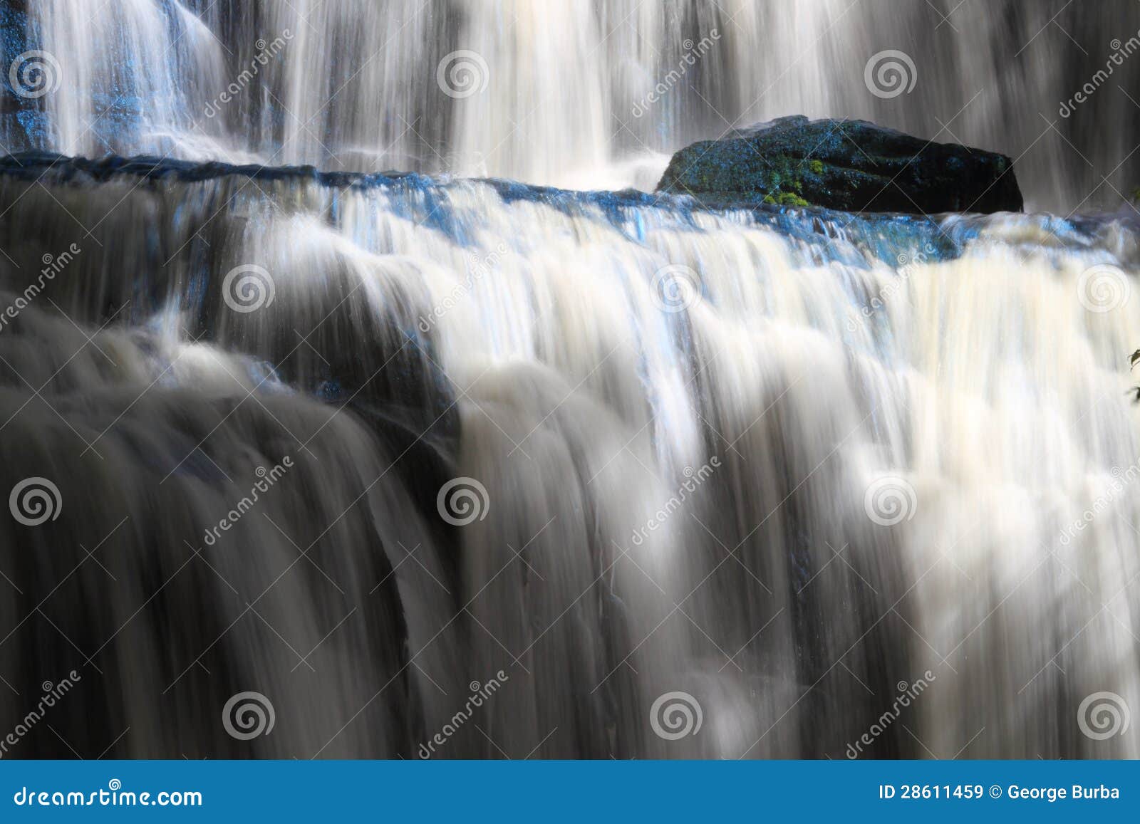 Multitiered Waterfall Pouring Into Rift Valley Stock Photography ...