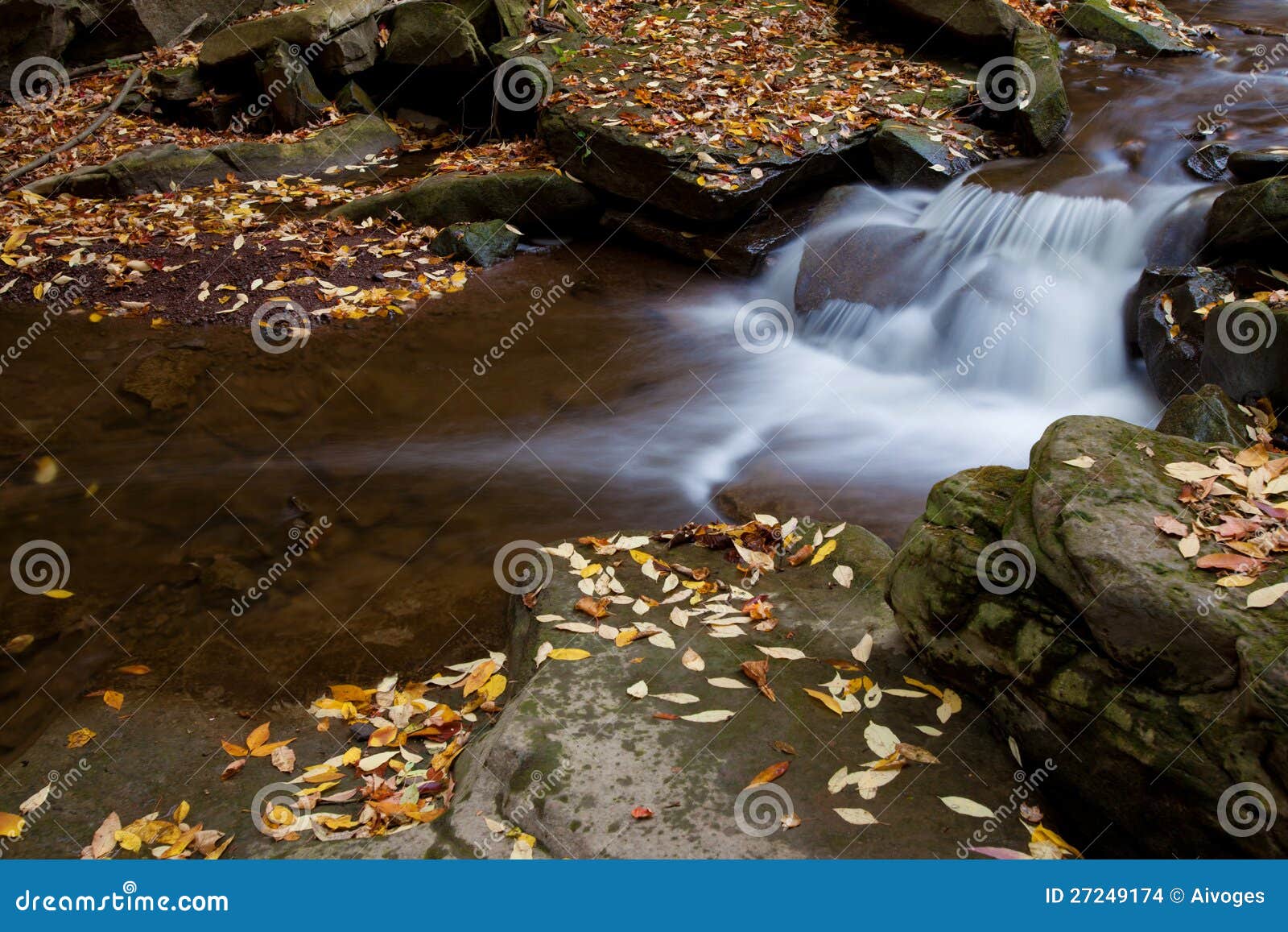 Beautiful Waterfall in Autumn Stock Photo - Image of landscape, north ...