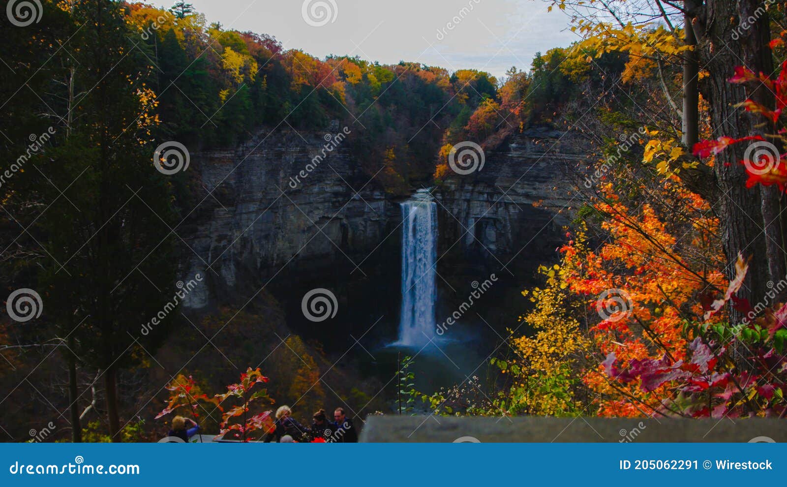 Beautiful Waterfall in an Autumn Forest Stock Image - Image of rocks ...