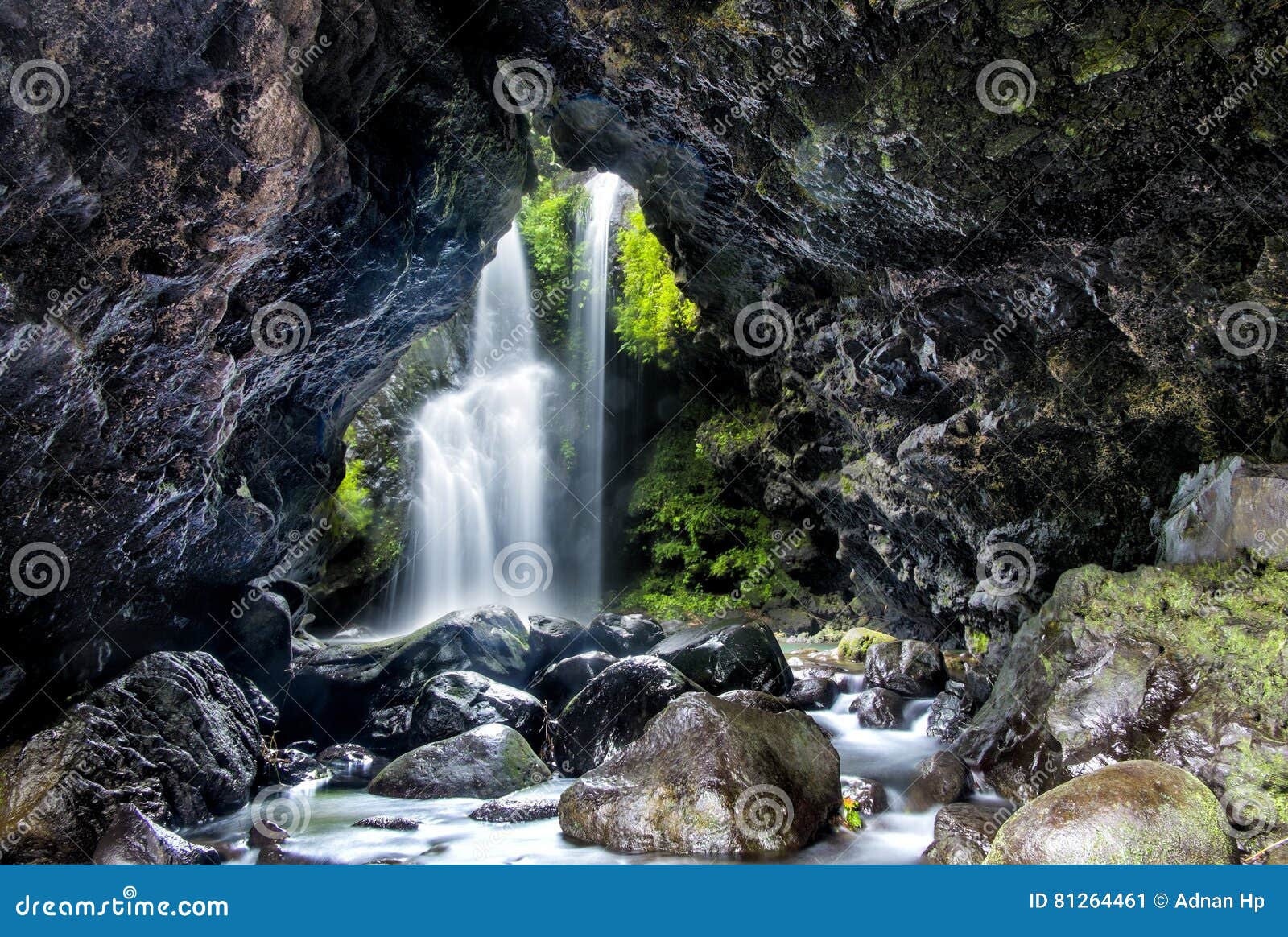 Beautiful waterfall stock image. Image of environmental - 81264461