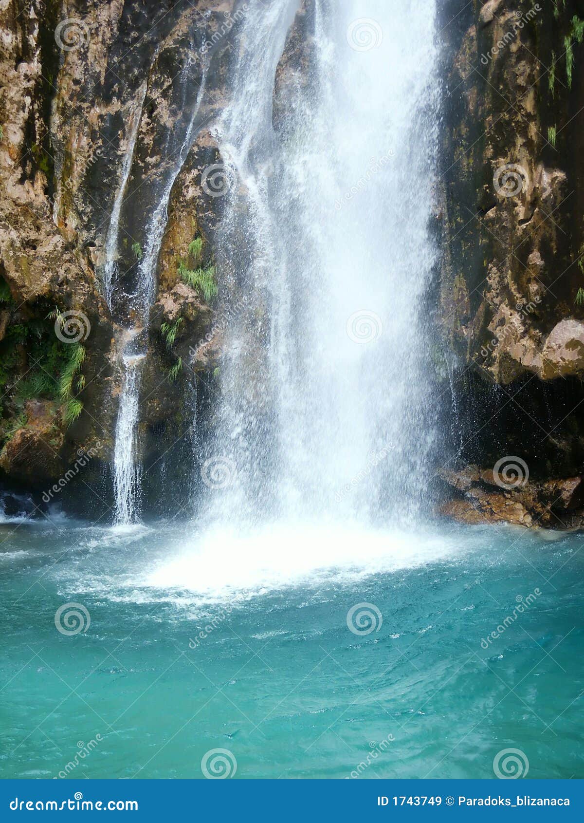 Beautiful Waterfall in Croatia No.1 Stock Image - Image of waterfall ...