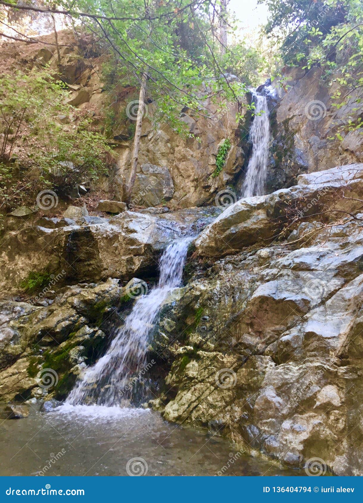 Waterfall stock photo. Image of cyprus, beautiful, river - 136404794