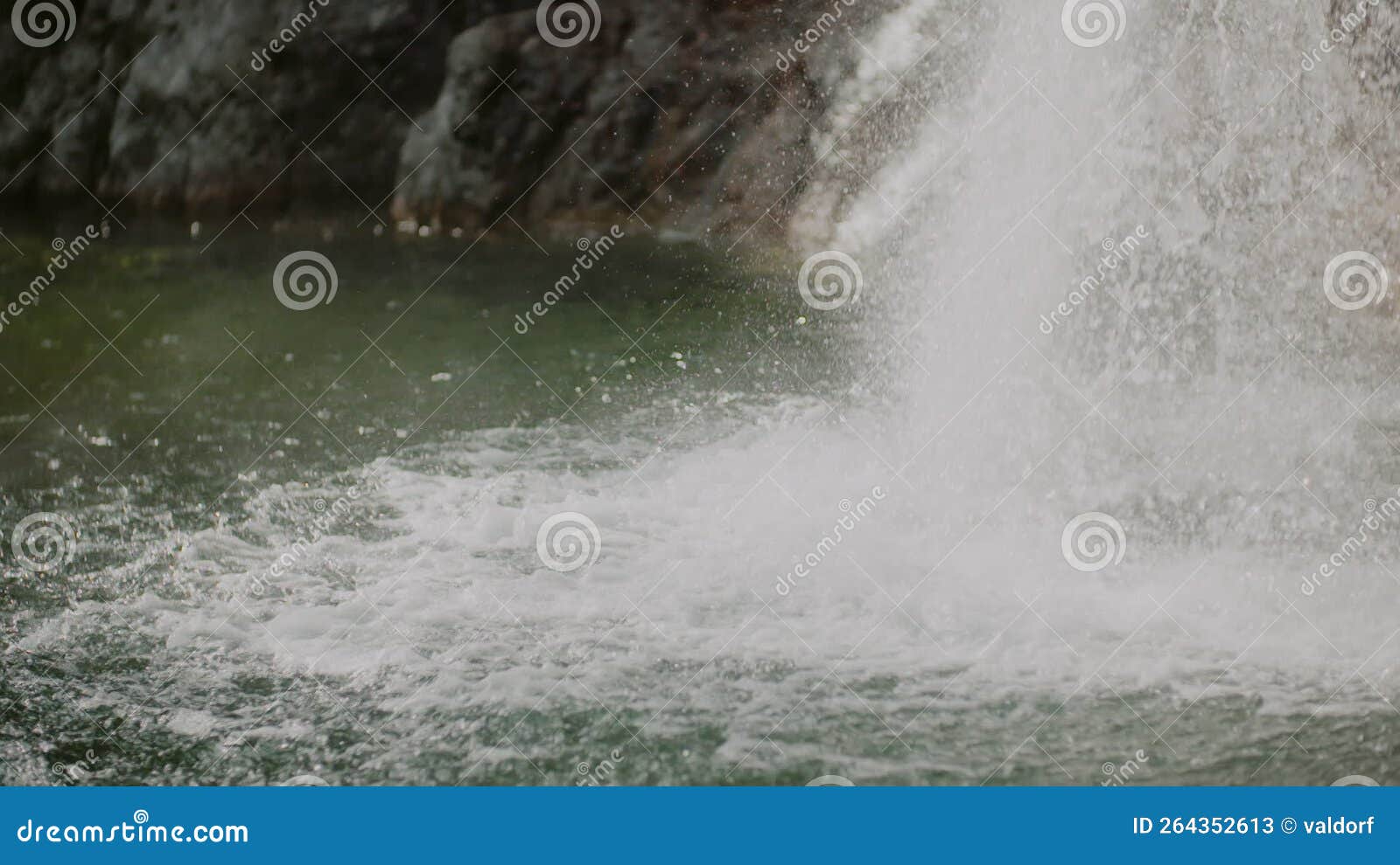 Beautiful Waterfall Fresh Water Cascade Nature Stock Video - Video of ...