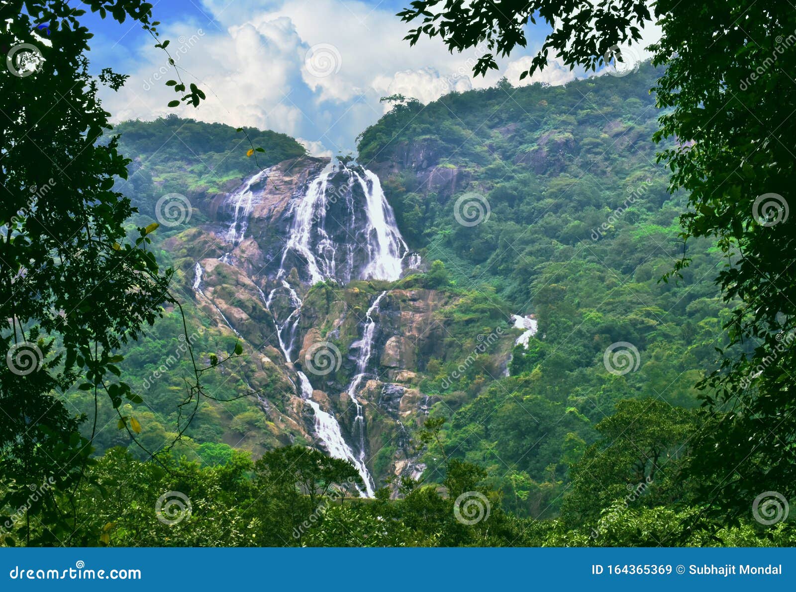 Beautiful Waterfall in Goa India Stock Image - Image of india, spring ...