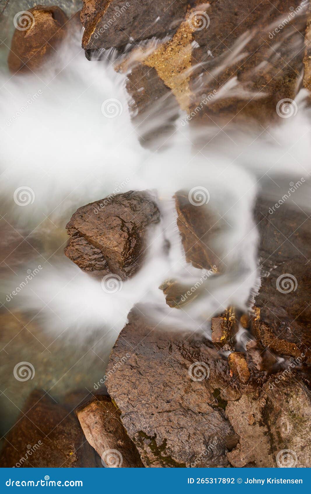 Beautiful Waterfall Hitting Large Rocks in Switzerland Stock Photo ...