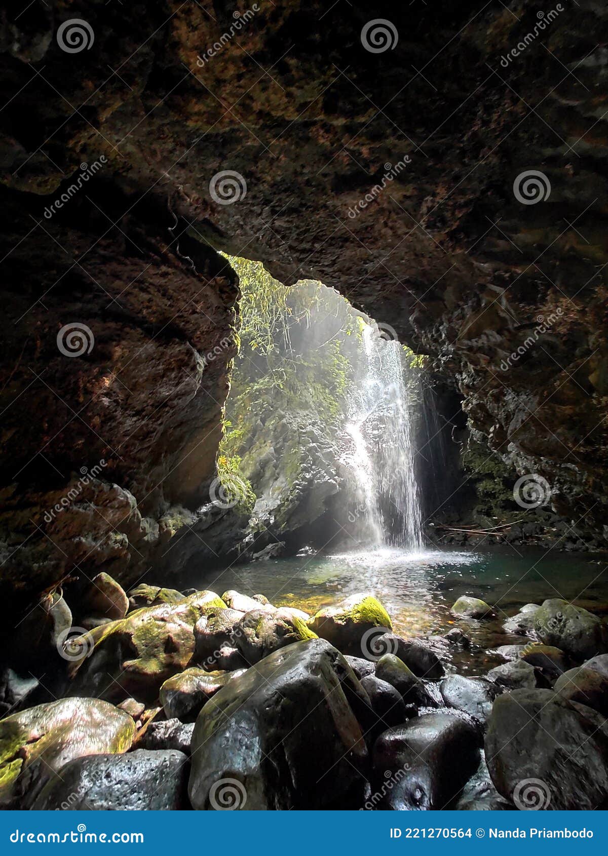Beautiful Waterfall in Morning Stock Photo - Image of morning, rock ...